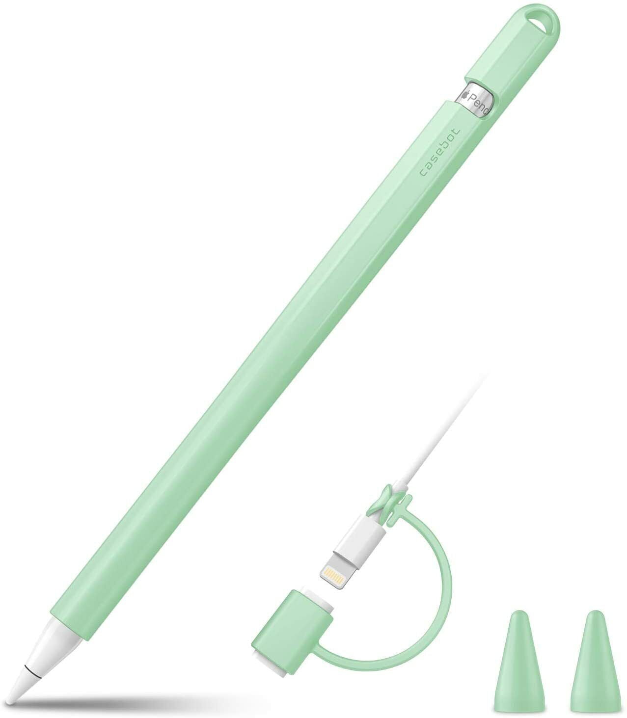 Soft Silicone Sleeve for Apple Pencil 1st Gen Skin Case Cover with 2 ...