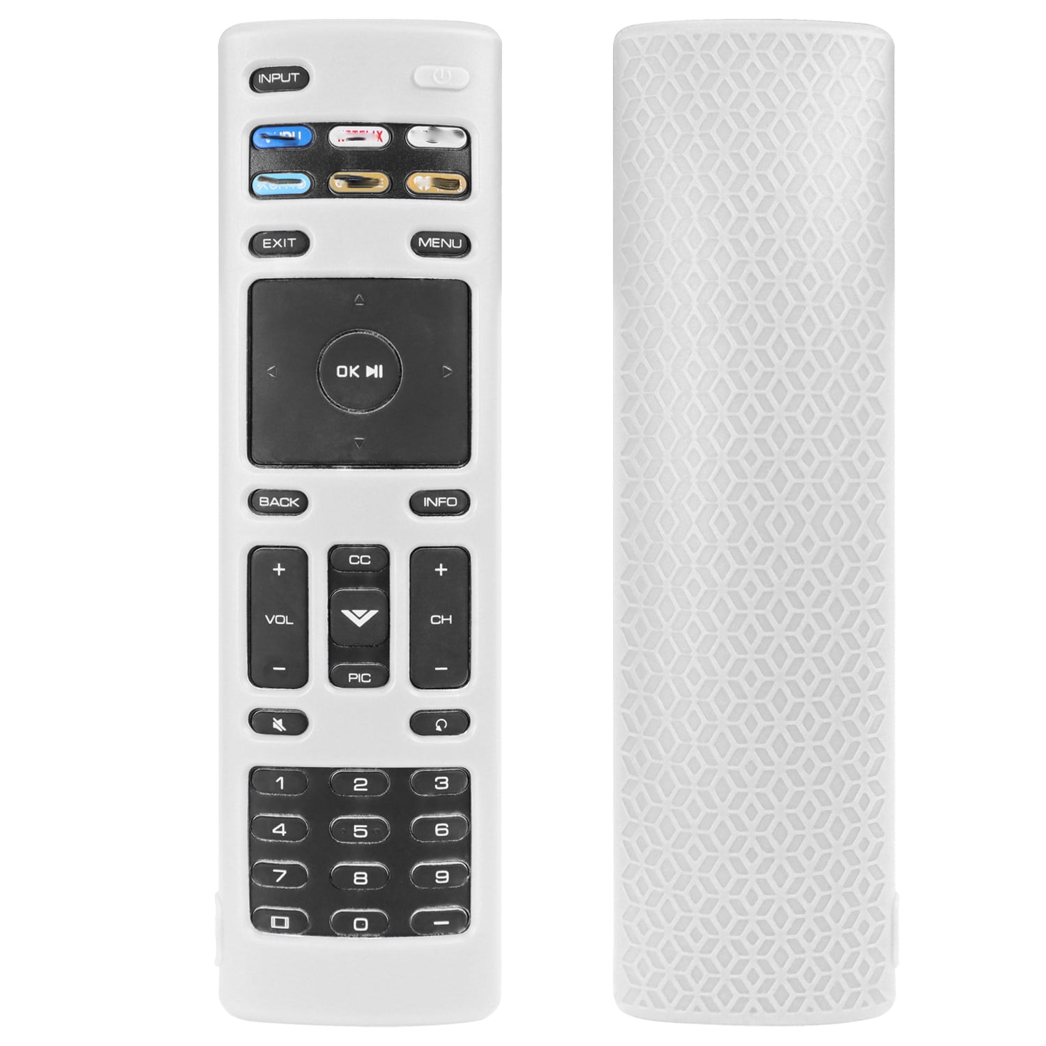 Soft Silicone cover Housing for VIZIO Remotes XRT-136 NonSlip Texture ...