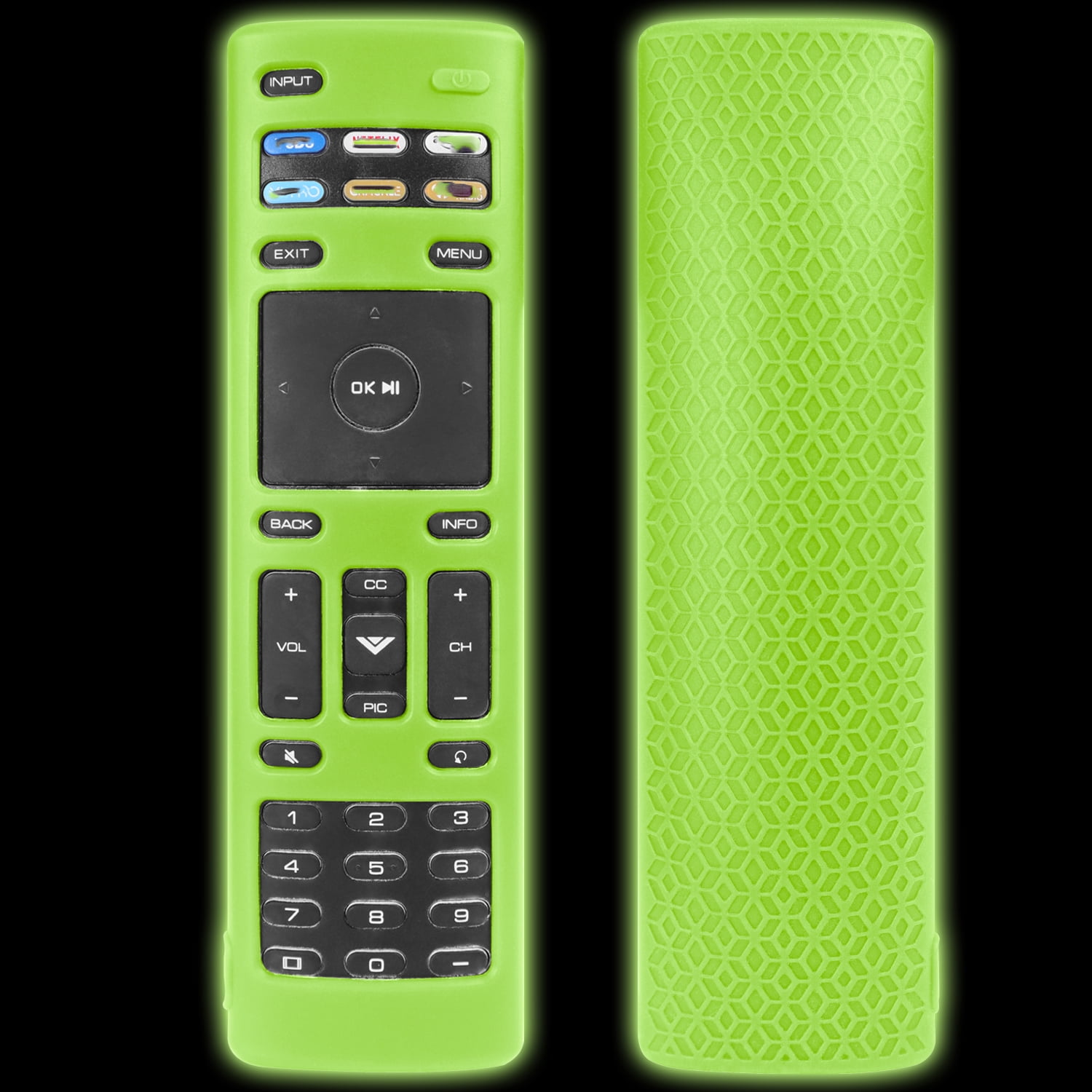 Soft Silicone cover Housing for VIZIO Remotes XRT-136 NonSlip Texture ...
