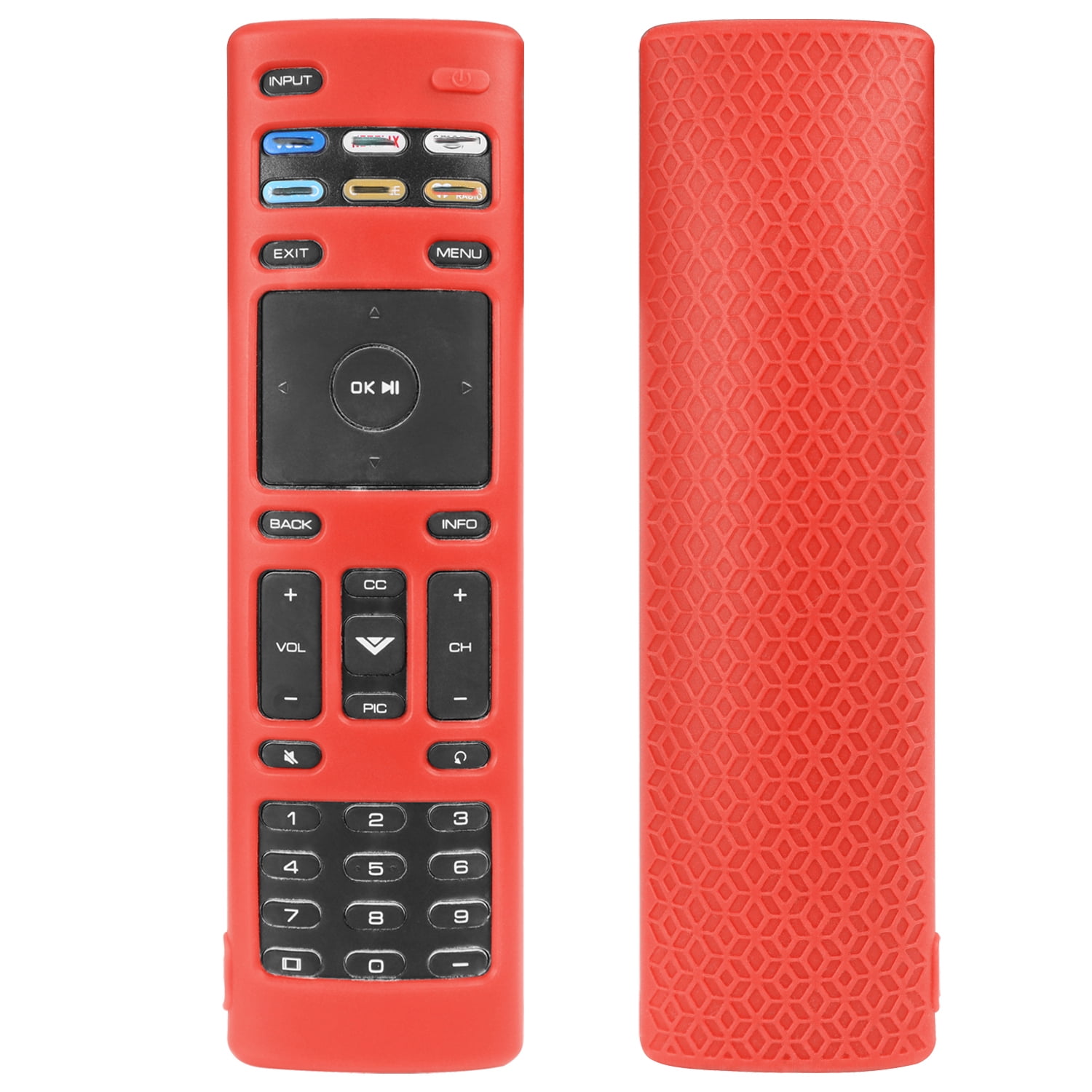 Soft Silicone cover Housing for VIZIO Remotes XRT-136 NonSlip Texture ...