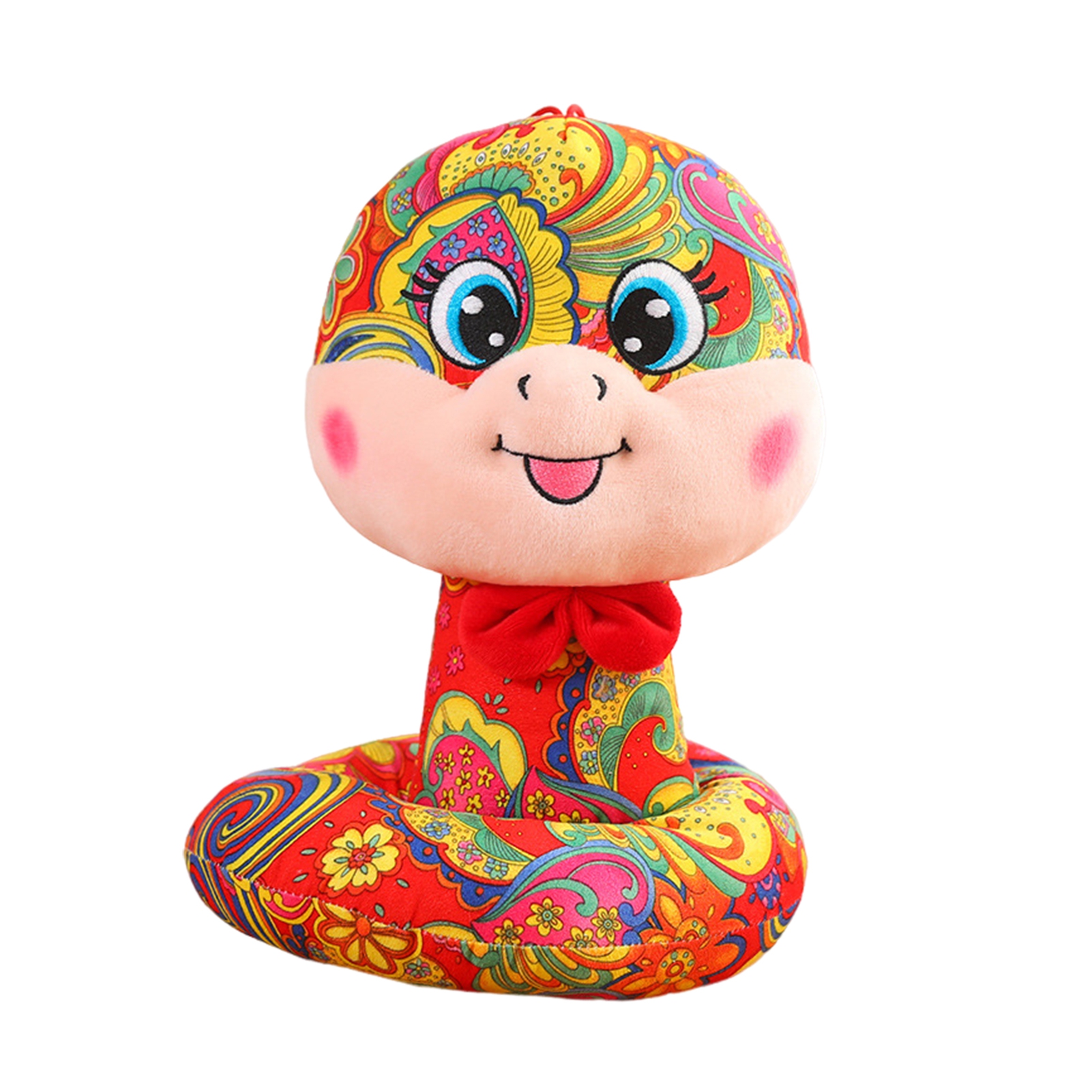 Soft Snake Plush Fluffy Snake 2025 Year of the Snake Plush Toy Chinese ...
