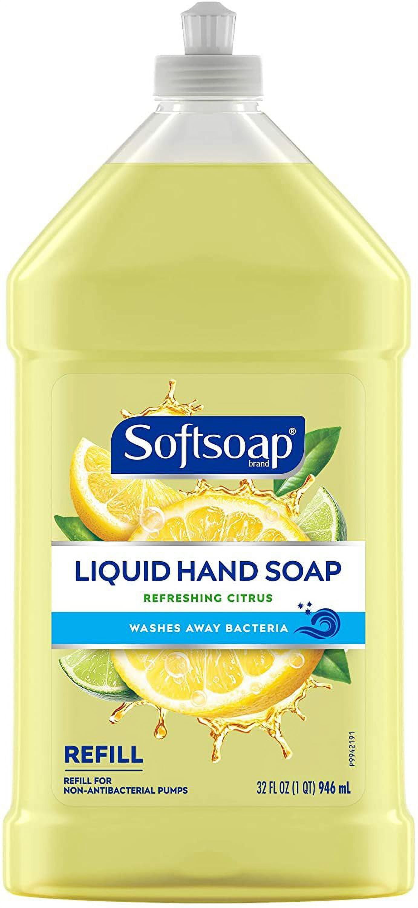 Soft Soap Liquid Hand Soap Refill, Refreshing Citrus Lemon, Kitchen Use ...