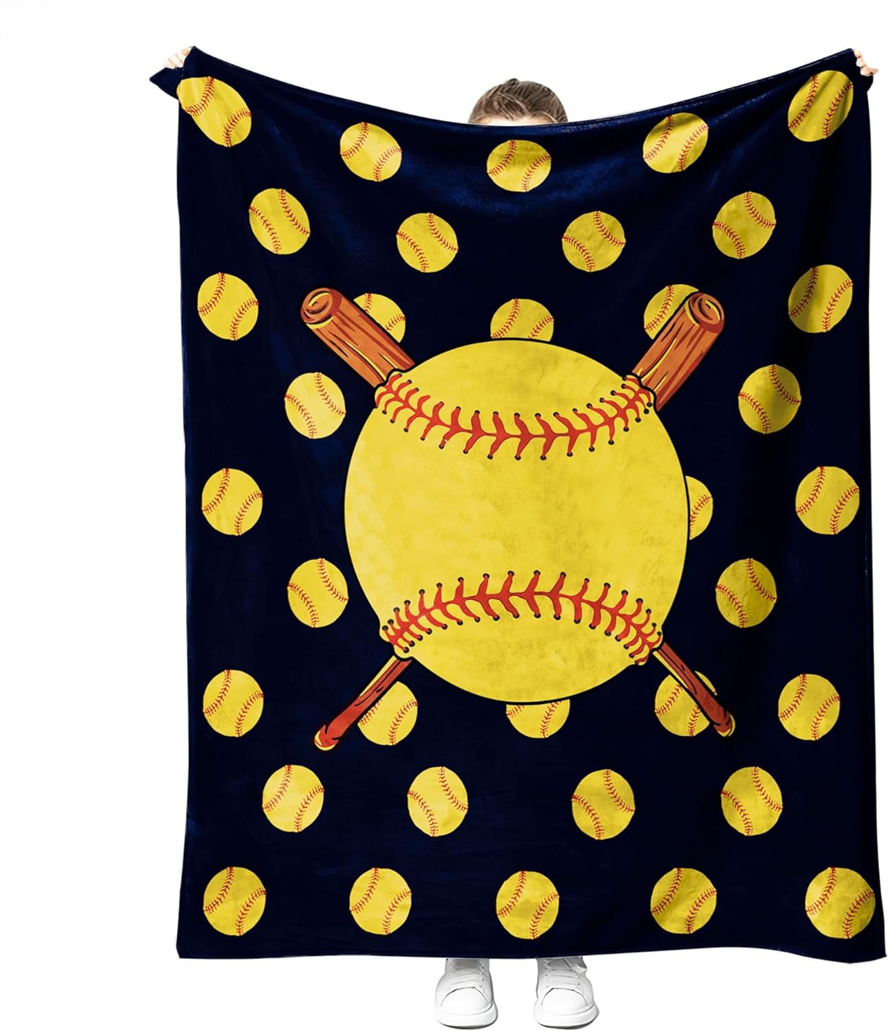 Soft Softball Blankets for Girls Softball Gifts for Girls Women Team ...