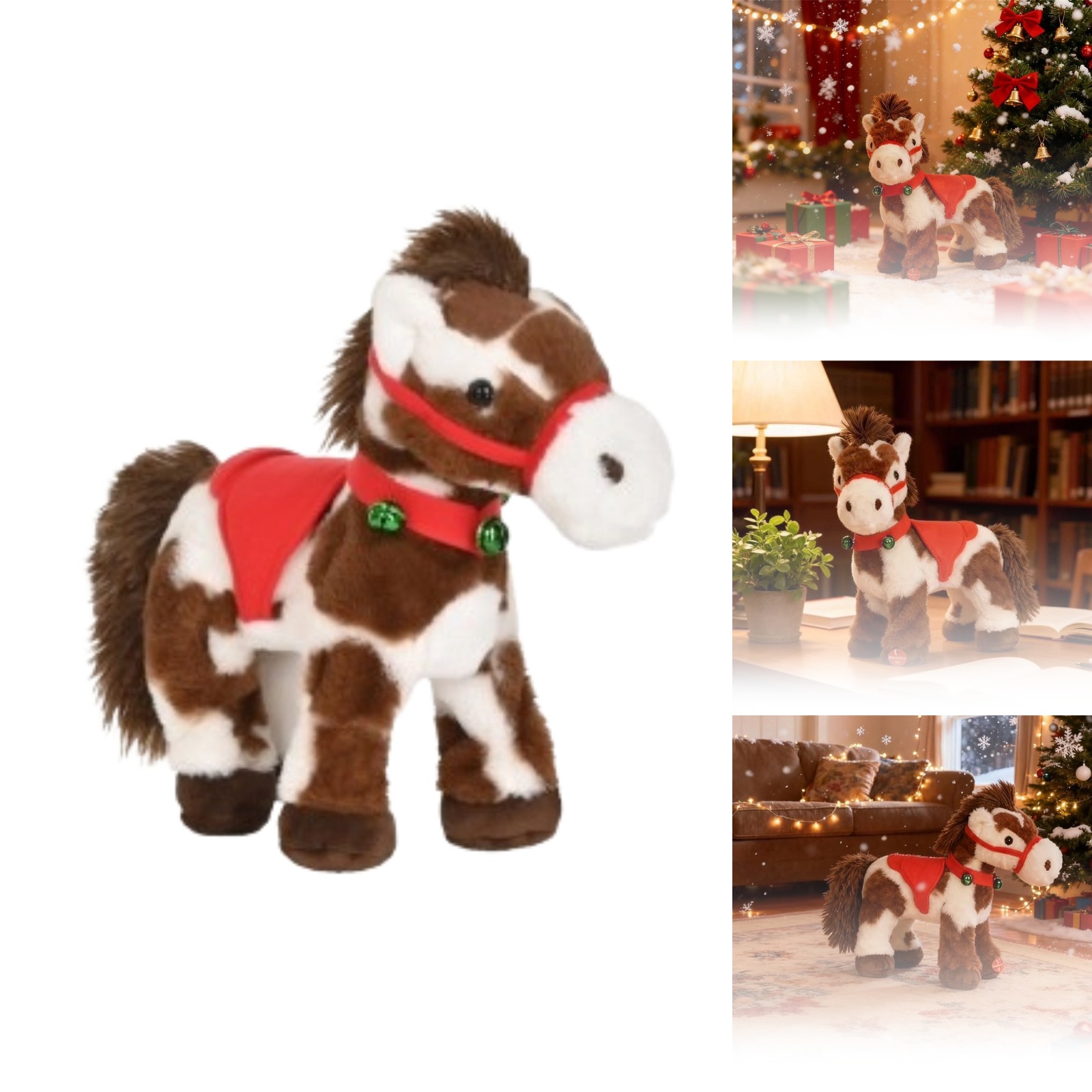 Soft Spotted Animated Electric Plush Horse, Christmas Gifts for Kids ...