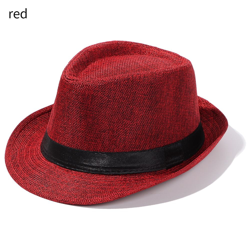 Soft Spring Summer Autumn Gangster Cap Felt Beach Sun Hat Top Hats ...