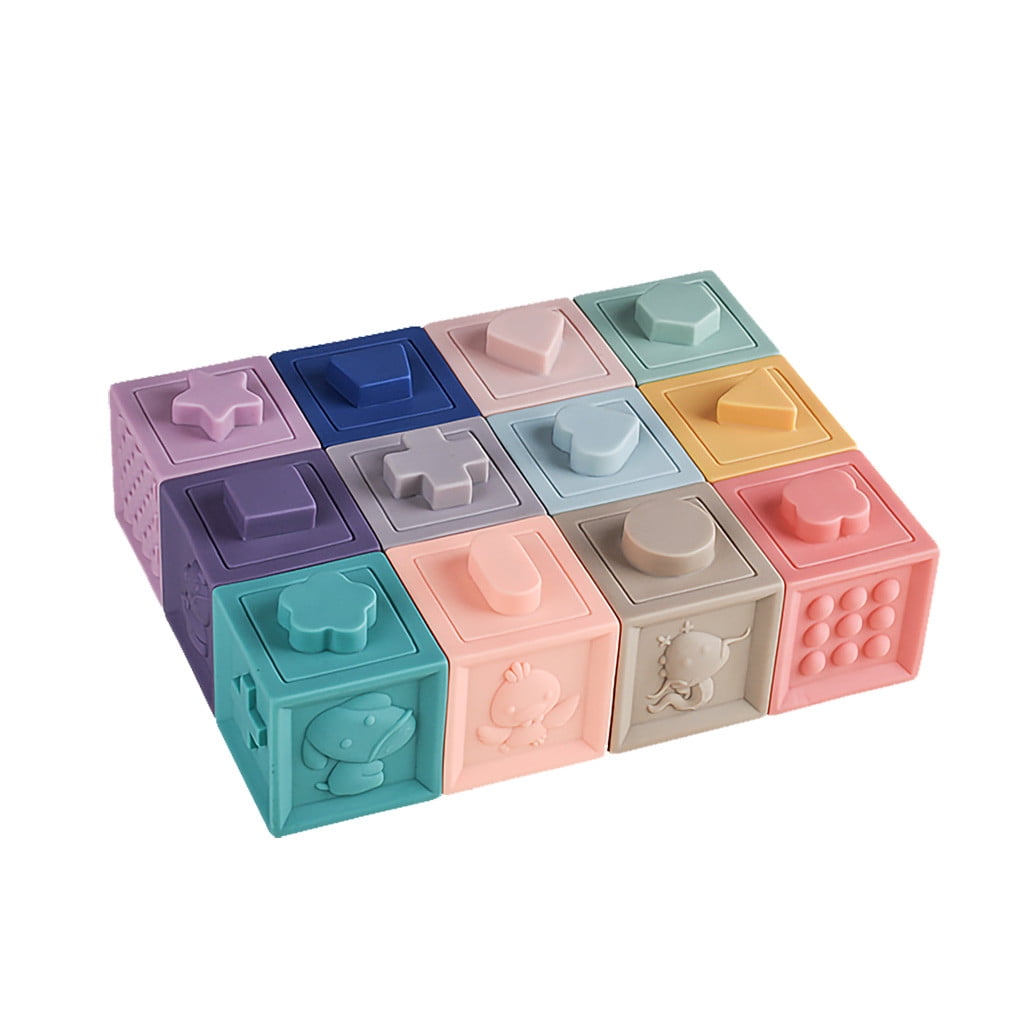 Soft Stacking Blocks for Babies 6-12 Months, Teething Infant ...