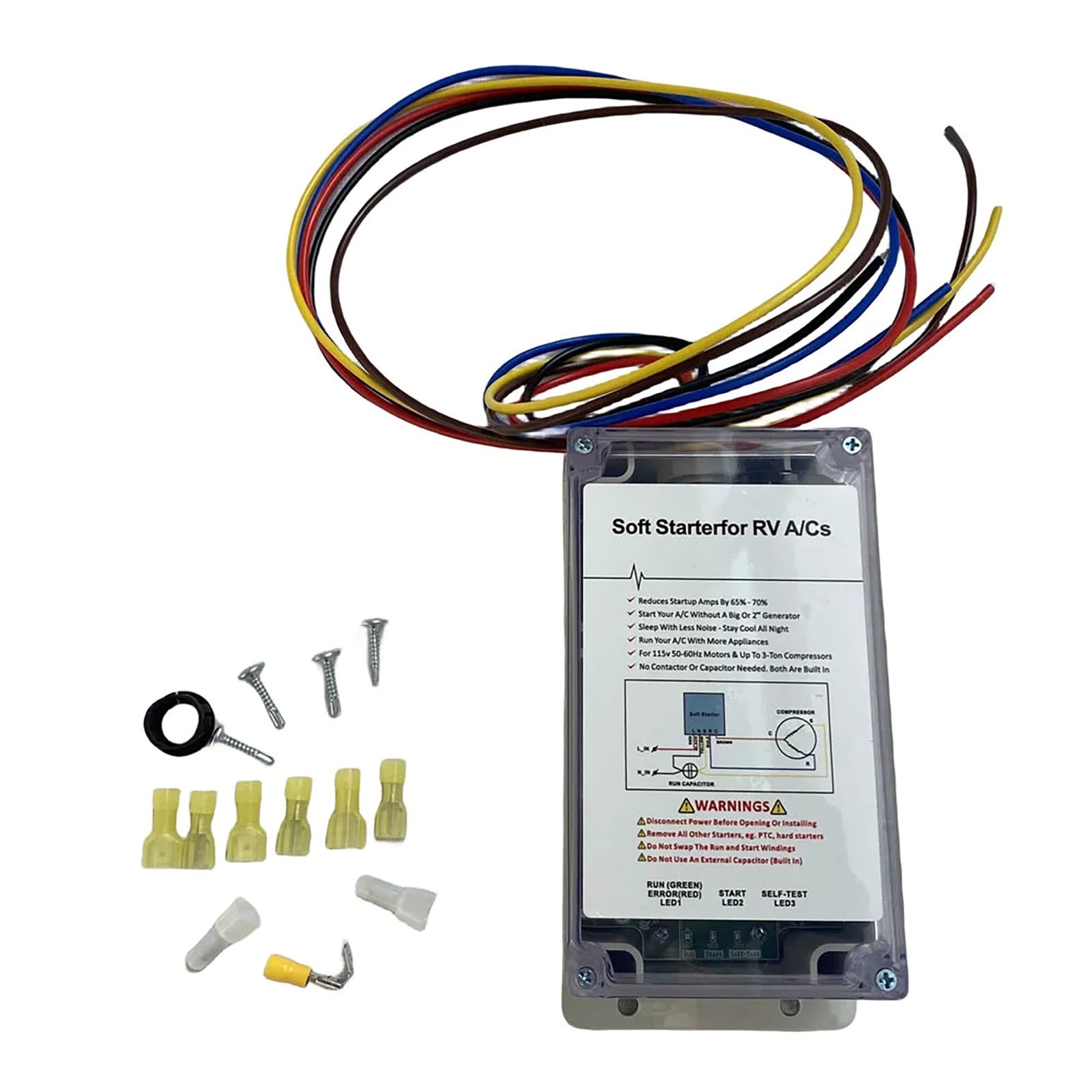 Soft Start Unit for RV Air Conditioner, Reduces Startup Amps by 65%-70% ...