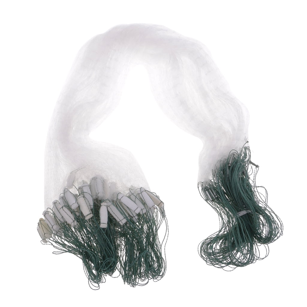 Soft Sticky Fishing Gill Net with Floating Polyethylene Mesh - Walmart.com