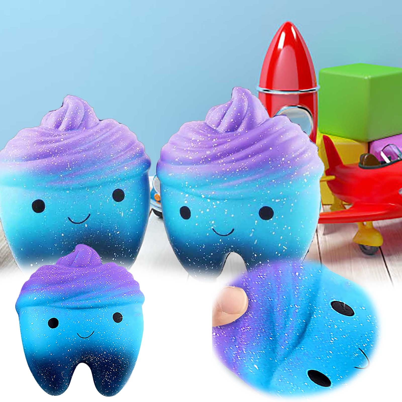 Soft Stress Starry Sky Teeth Charm Slow Cartoon Cell Phone Hanging ...