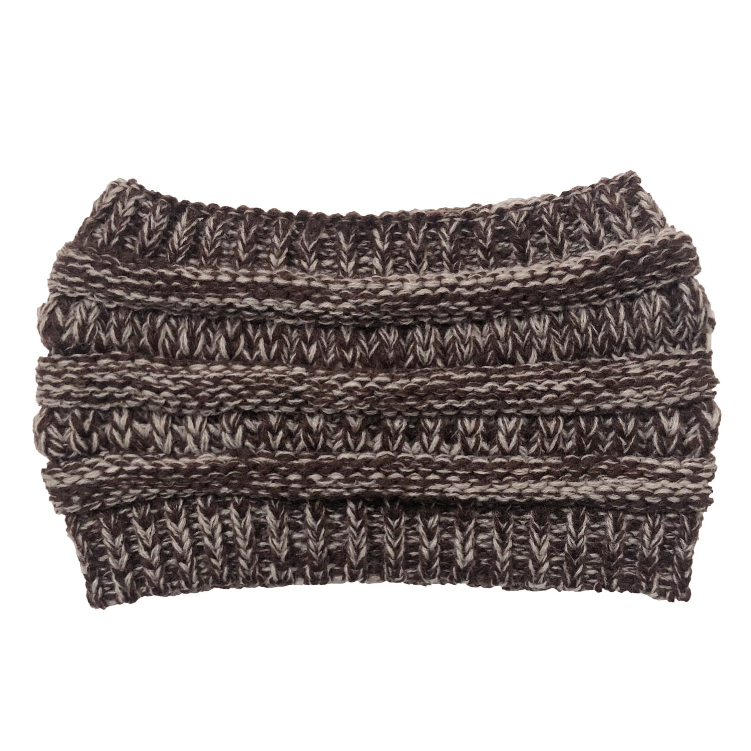 Soft Stretch Cable Knit Messy Bun Ponytail Beanie Winter Hat for Women ...