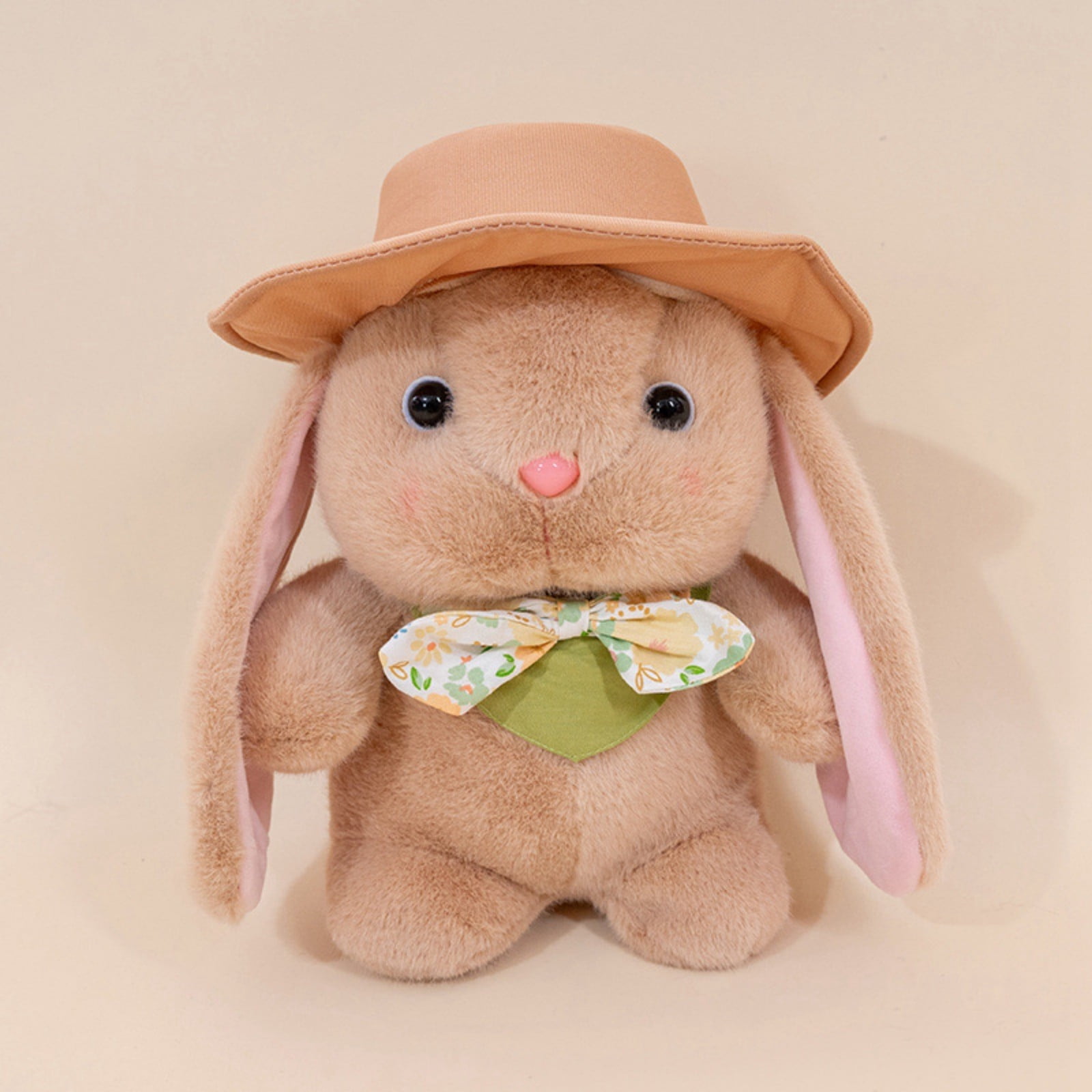 Soft Stuffed Bunny Plush Toy — 10in Tall, Embroidered Details, Super ...