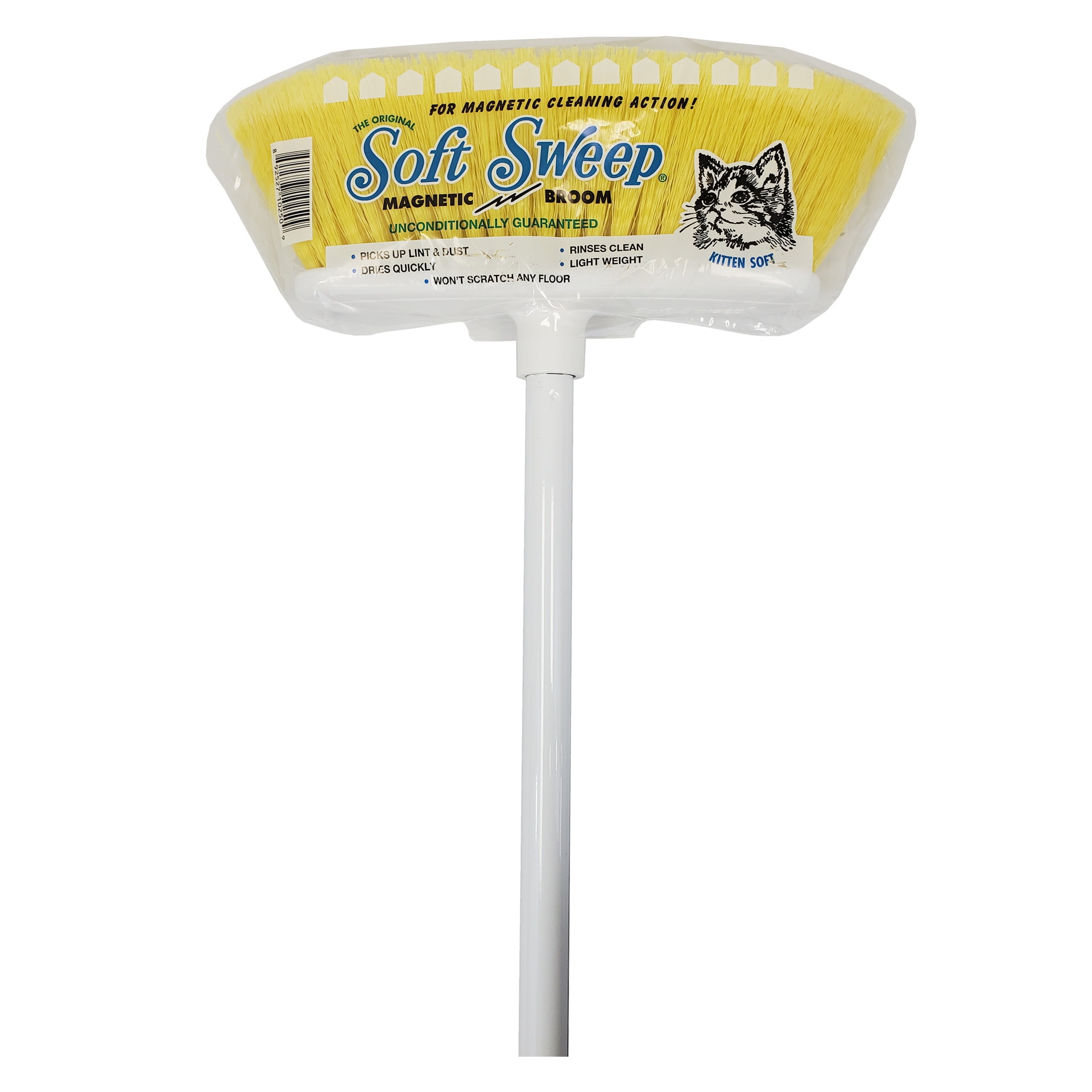 Soft Sweep Broom with Handle- 2pk yellow - Walmart.com