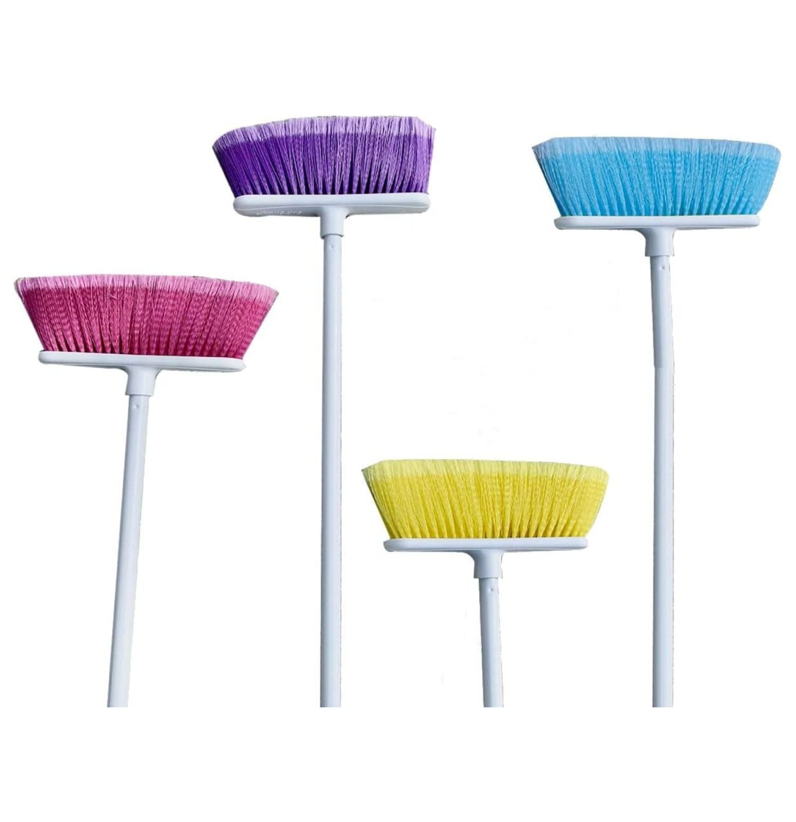 Soft Sweep Magnetic Action Brooms - 12 Pack of Brooms - Assorted Colors ...