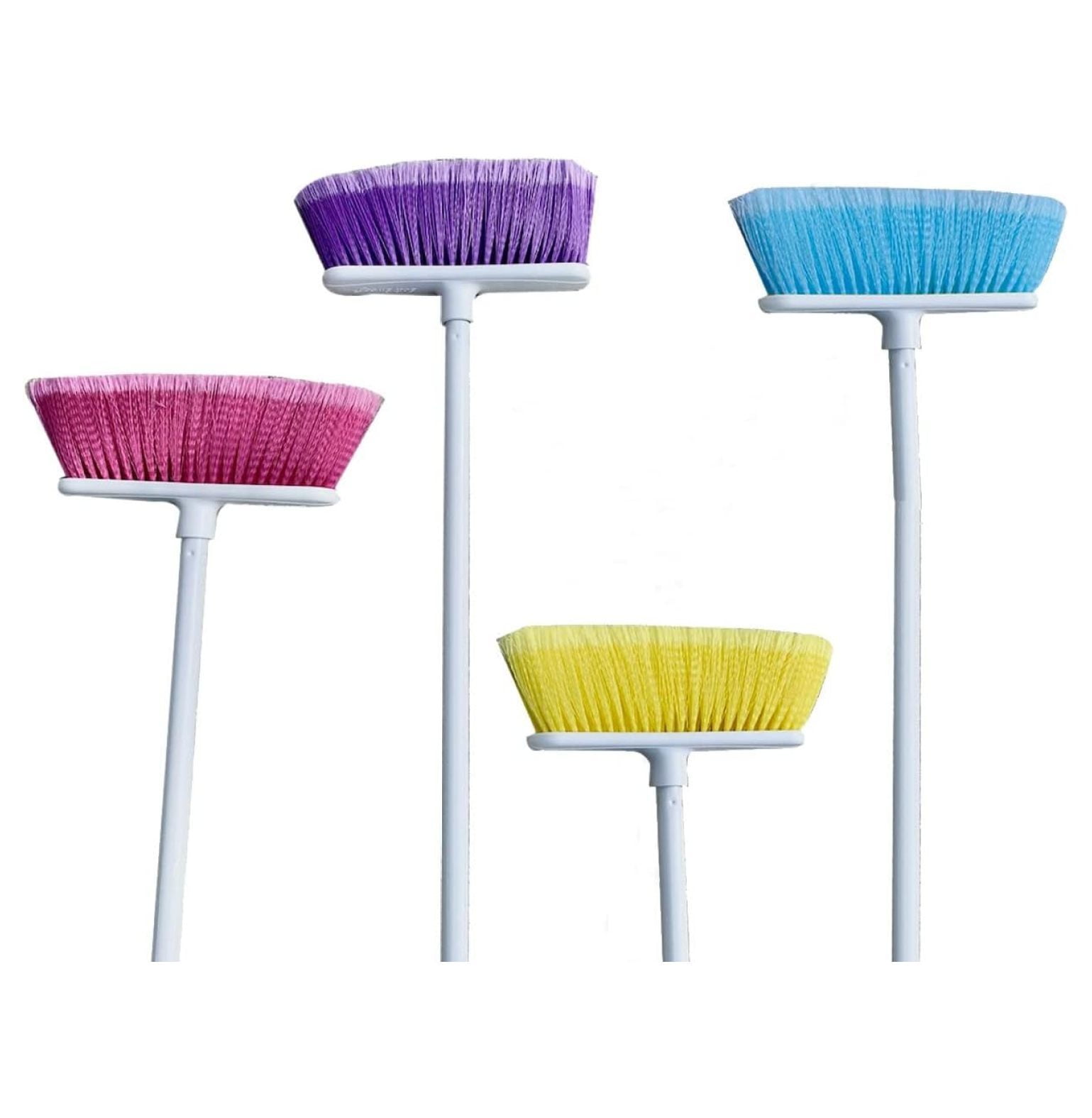 Soft Sweep Magnetic Action Brooms - 12 Pack of Brooms - Assorted Colors ...