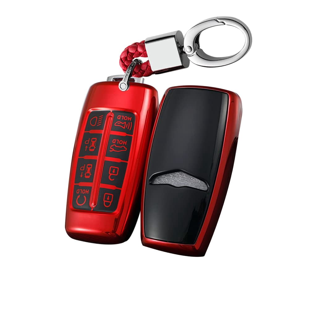 Soft TPU 8 Button Key Fob Cover for Genesis GV80 2021 2022 G80, GV70 ...