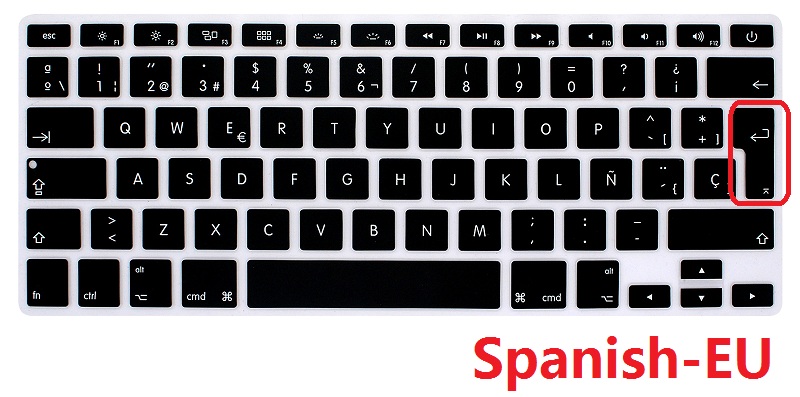 Soft TPU Keyboard Skin for Macbook Air 13 A1466 EU US Russian Spanish ...