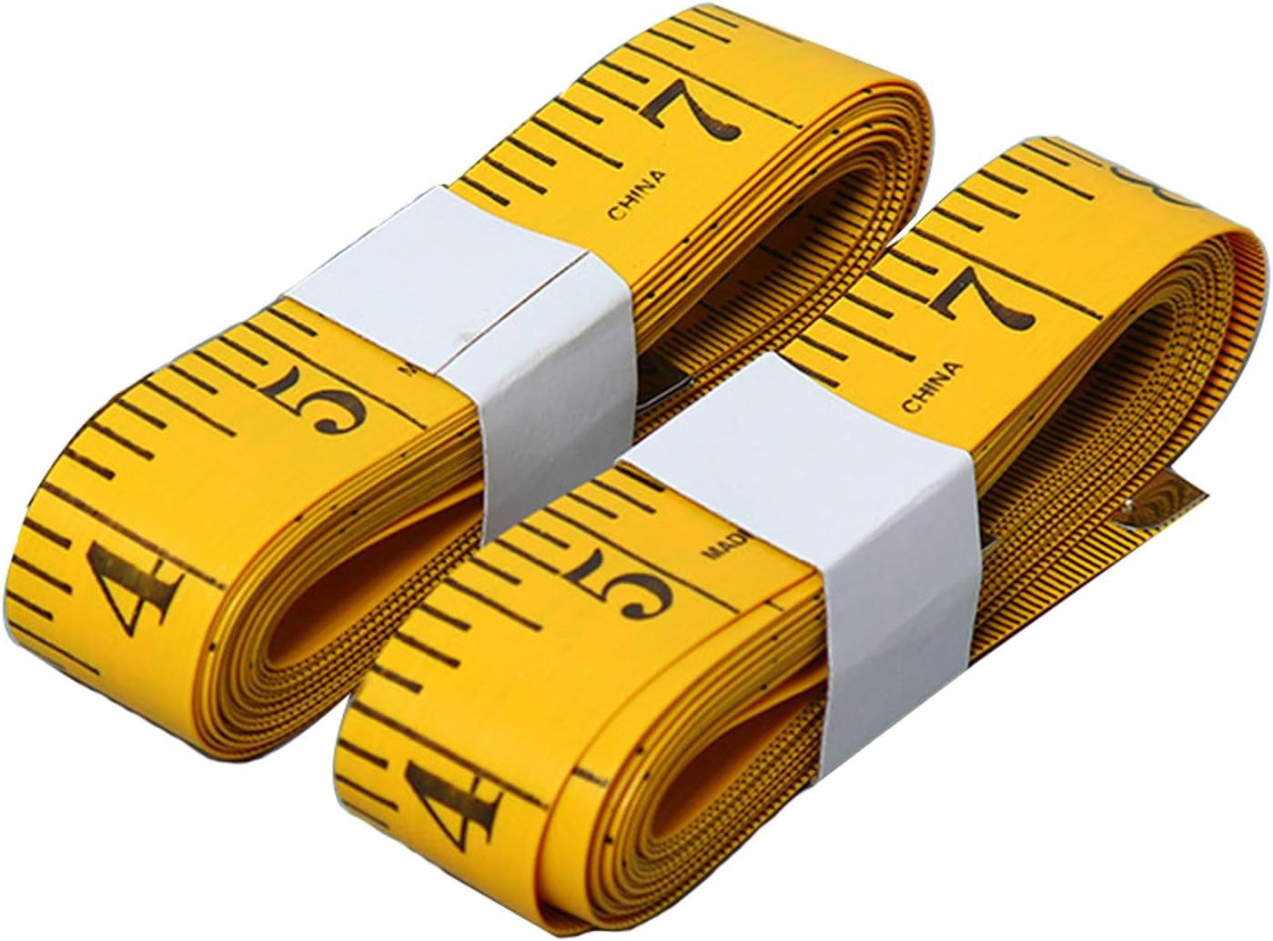 Soft Tape Measure Dual Scale, Yellow Fabric Body Measurements Tool for ...