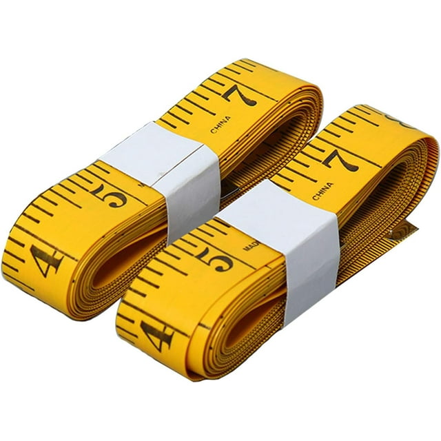 Soft Tape Measure Dual Scale, Yellow Fabric Body Measurements Tool for ...