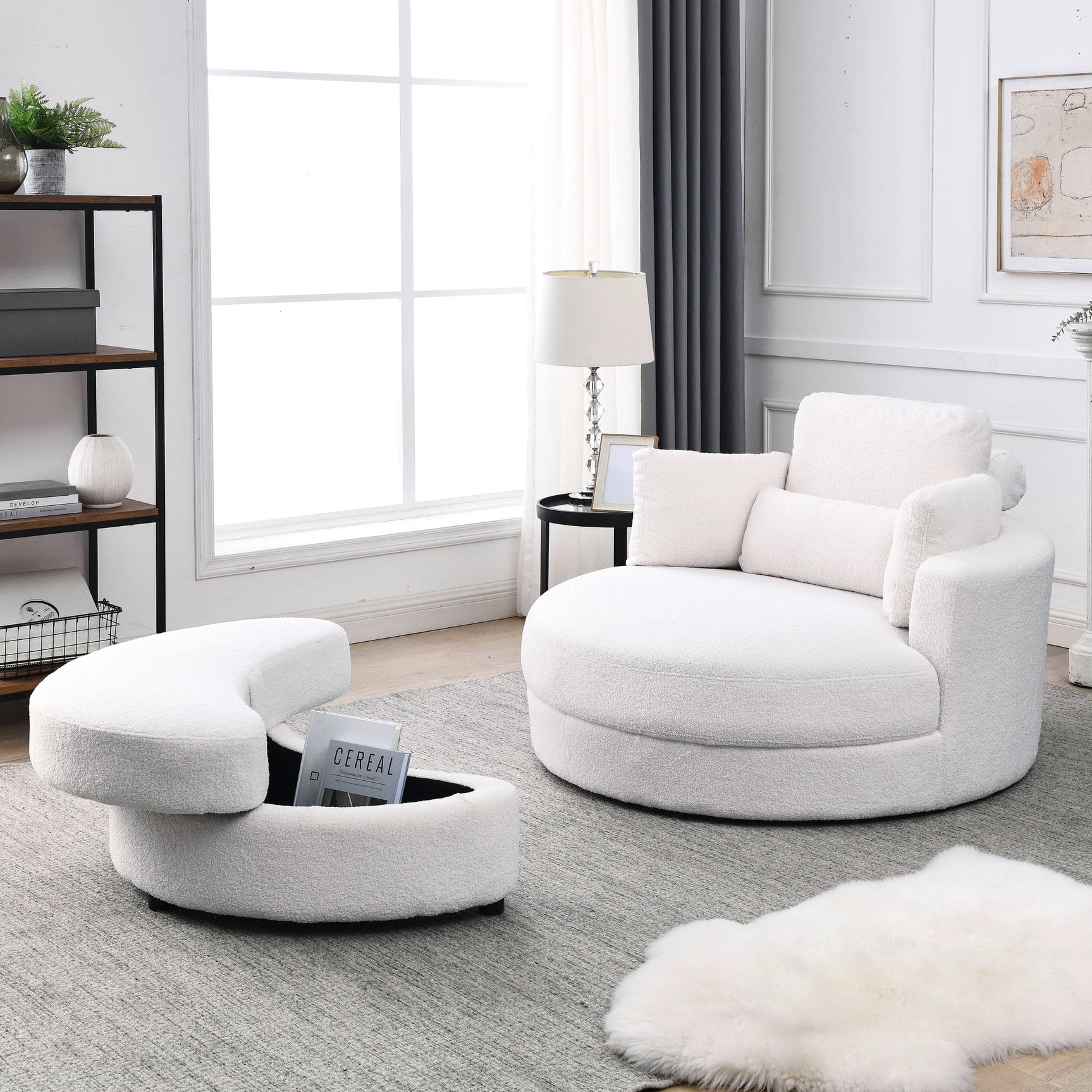 Soft Teddy - Rotating Sofa - Leisure Time in Hotel - Storage Ottoman ...