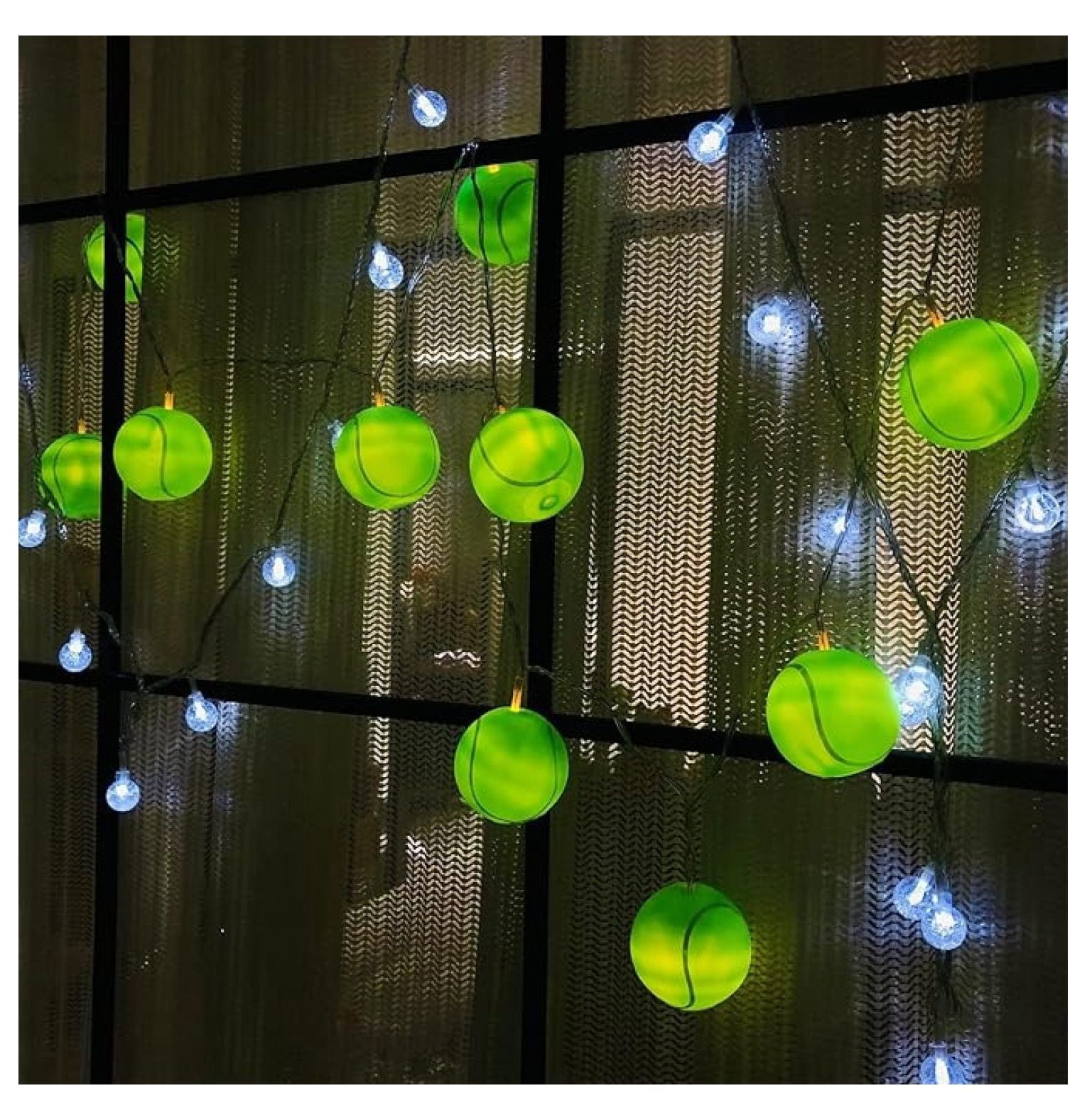 Soft Tennis Ball String Lights USB Plug in Powered Sport Ball Tennis ...