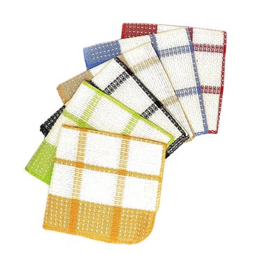 "Living Fashions Premium Terry Cotton 8 Pack Kitchen Dishcloth - 12"" x ...