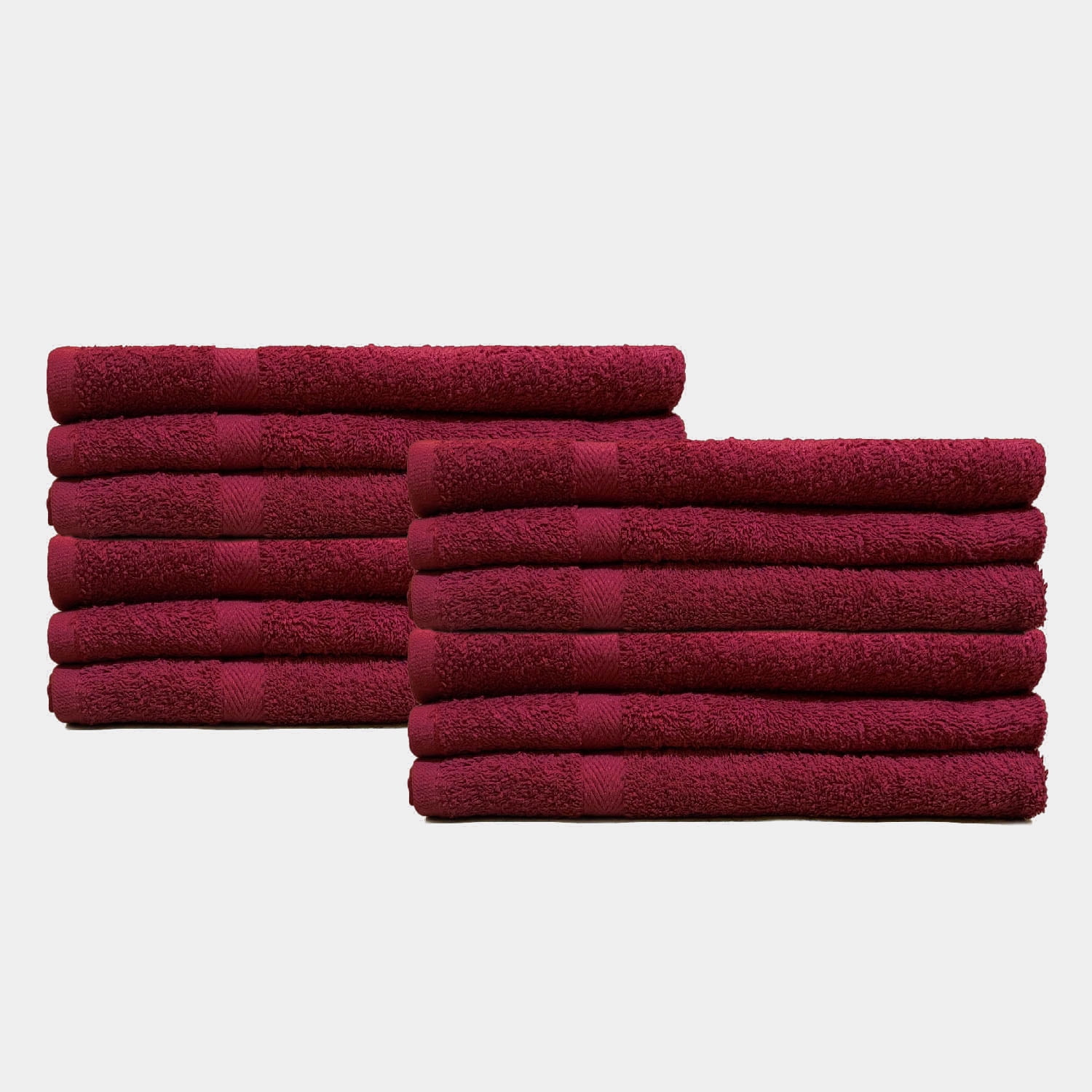 Soft Textiles 12 Pack Burgundy Color Salon Towel Premium Hotel, Salon ...