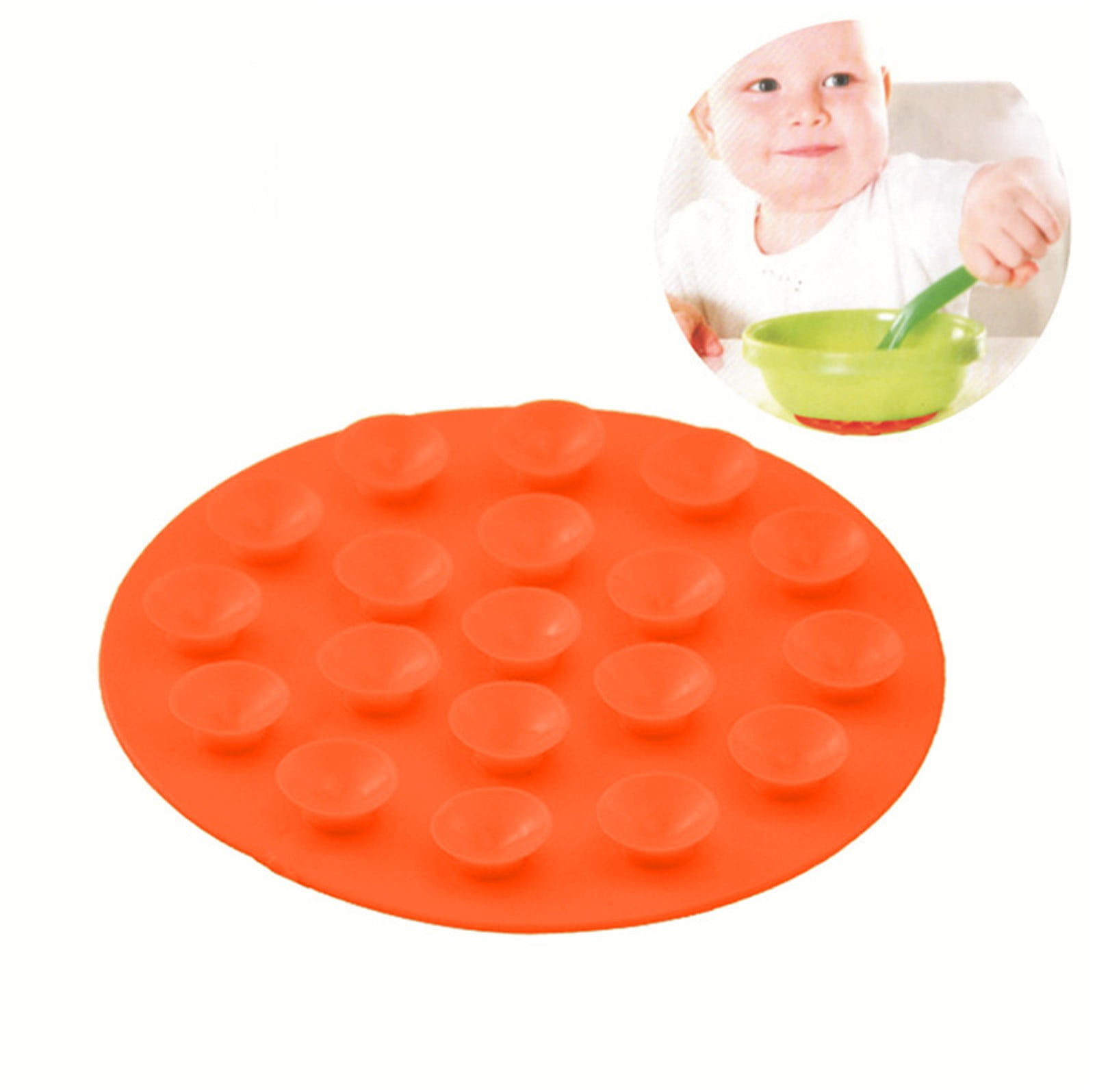 Soft Textured Baby Anti-Slip Cutlery Suction Tableware Sucker Baby Kids ...