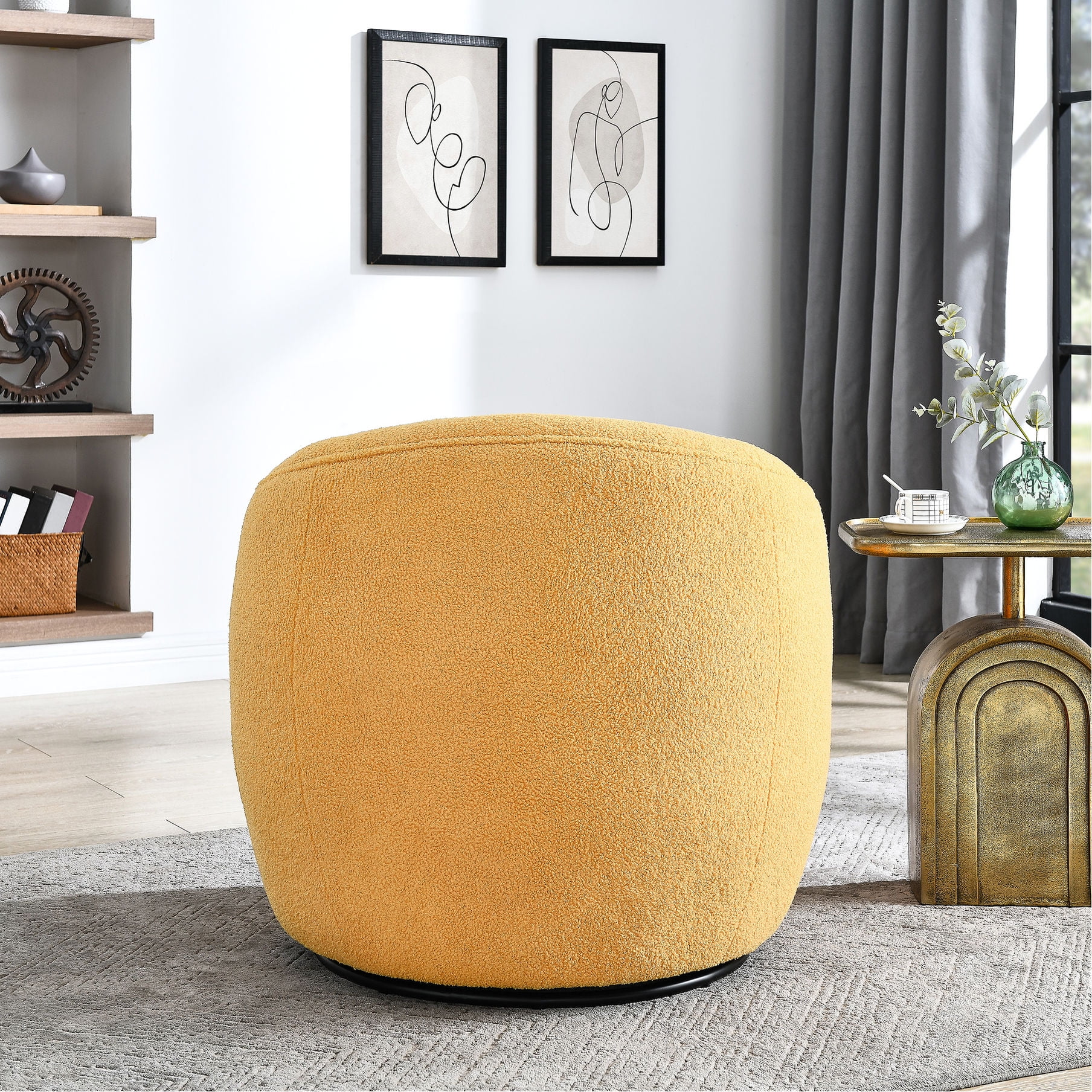 Soft Textured Sherpa, Full Circle Swivel | At Home, Enjoy Flexible ...