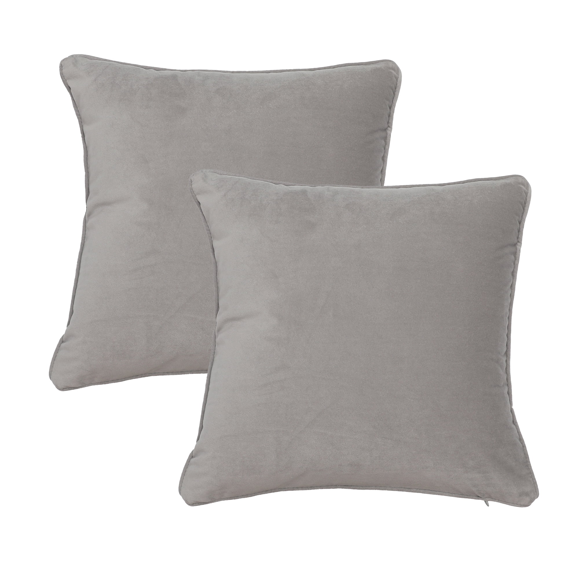 Soft Throw Pillow Case, Decorative Square 18x18 Couch Cushions Cover 2 ...