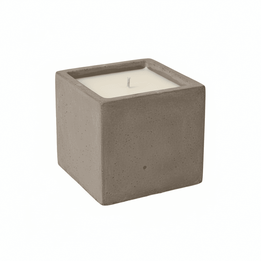 Soft Timber — Warm Vanilla Cedar Candle (Large Stone Block) — 14 oz ...