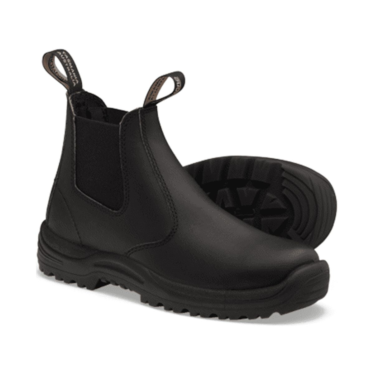 Soft Toe Elastic Side Slip-on Boot, Water Resistant, Kick Guard, Black ...