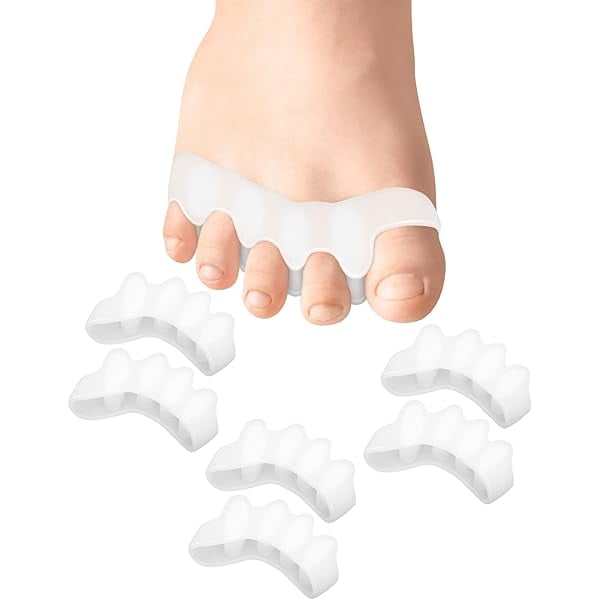 Soft Toe Spacers for Correct Toes Alignment, 3 Pairs Gel Toe Separators ...