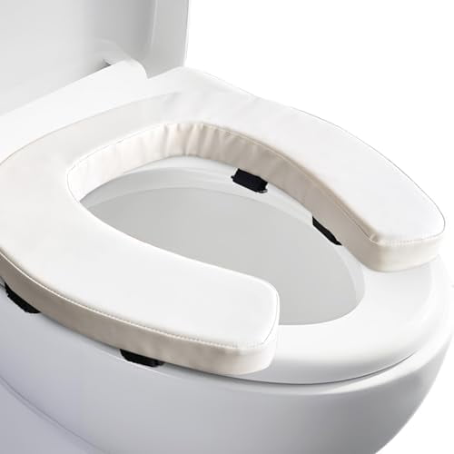 Soft Toilet Seat Cushion with 2-inch High-Density Foam Padded Toilet ...