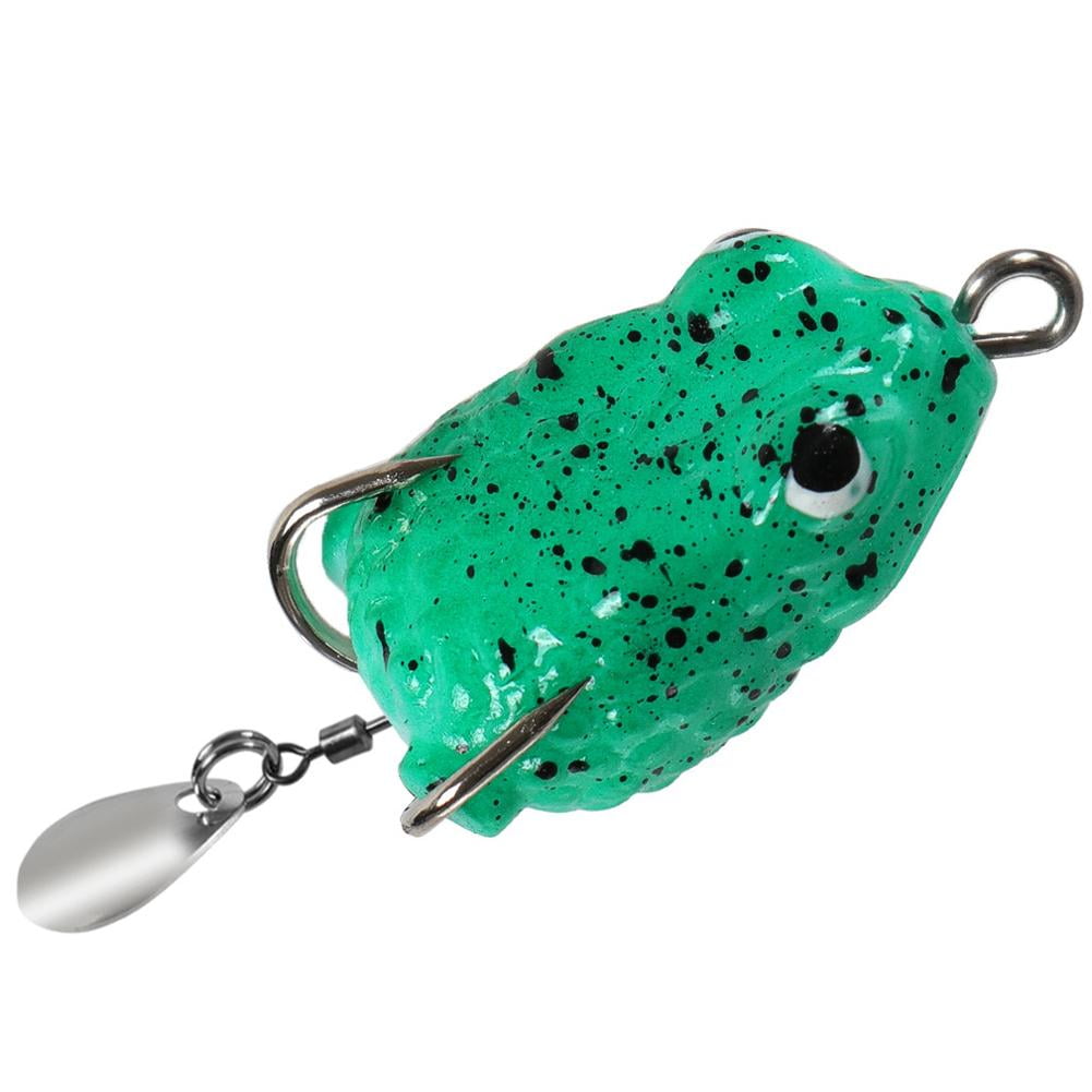 Soft Topwater Light Green Life-Like Frog Fishing Lure Bait Tackle Big ...