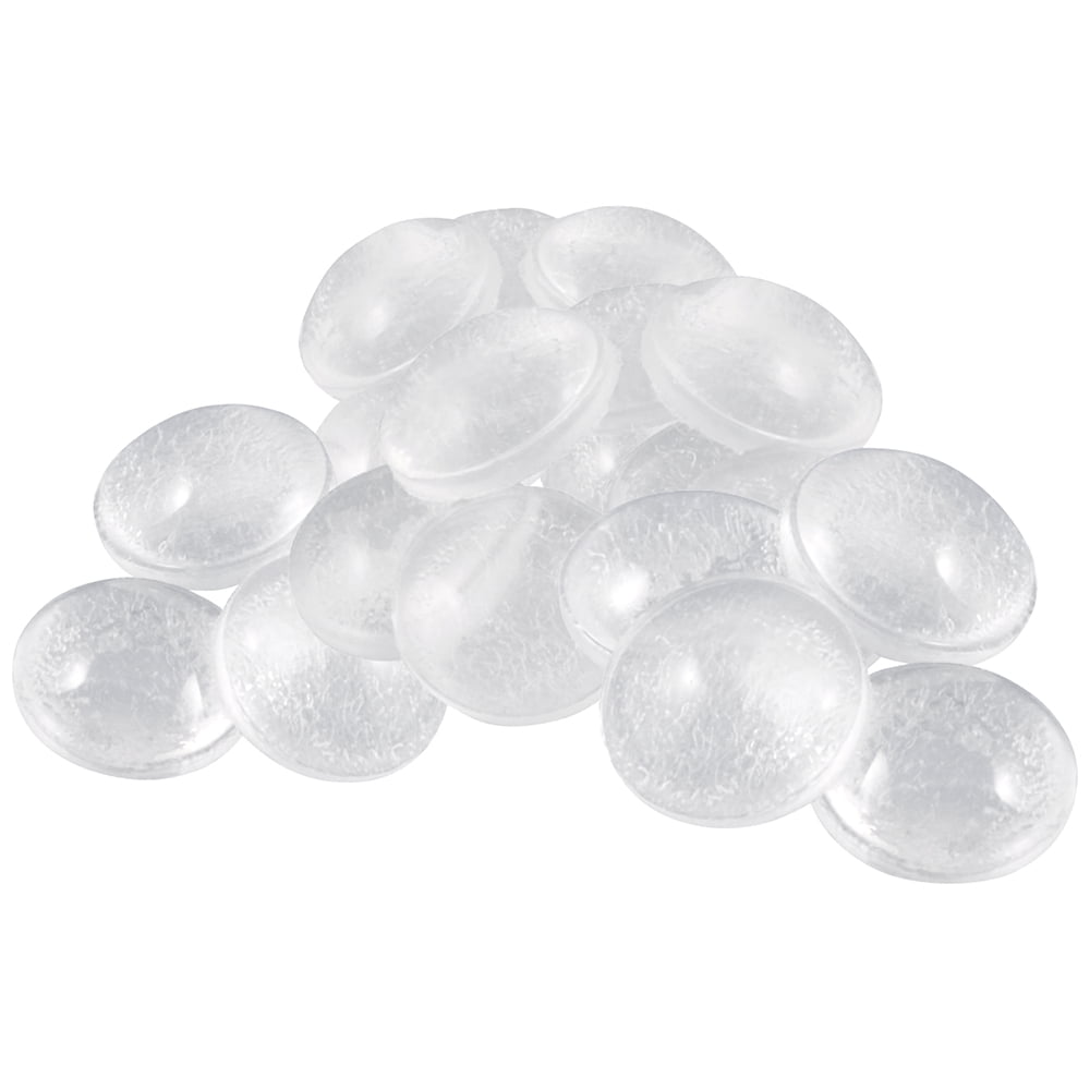 Soft Touch 4215695N 3/8" Round Clear Self Stick Bumpers 20-Piece Set ...