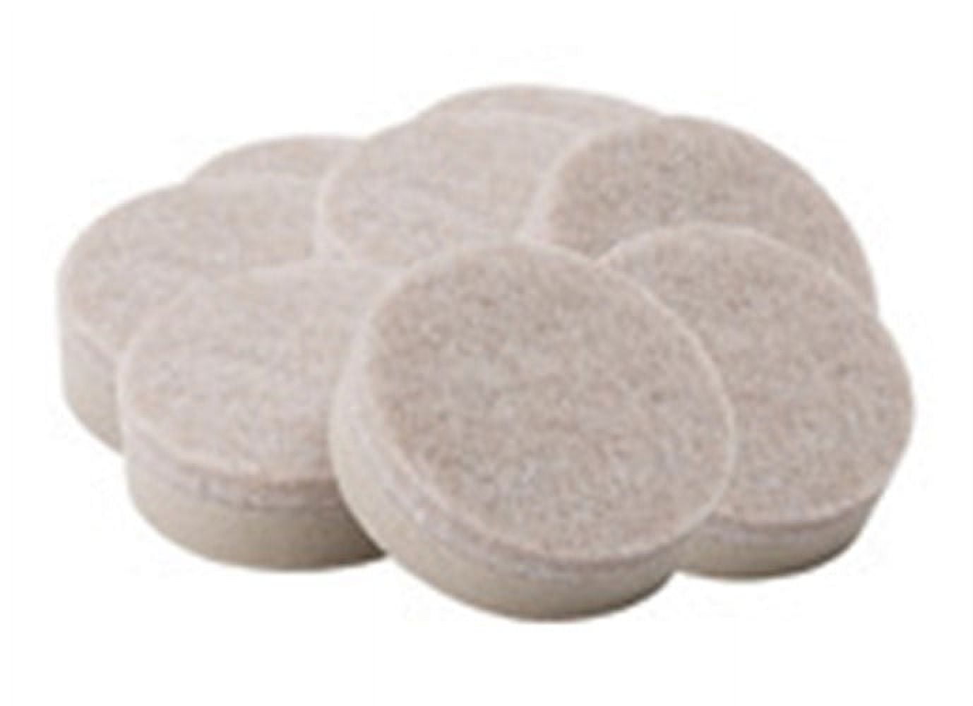 Soft Touch 5003947 1 x 1 in. Round Felt Self Adhesive Self-Leveling Pad ...