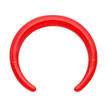 Curved Barbell Eyebrow Piercing Ring (18G, 9.5mm) with Spike Beads ...