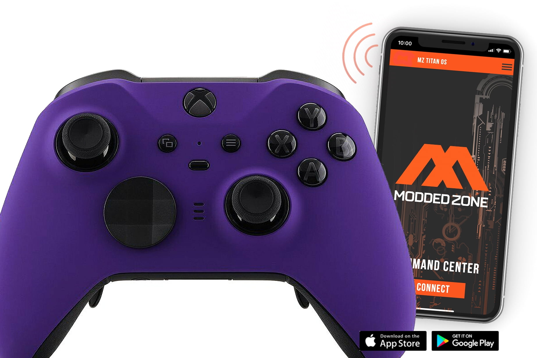 Soft Touch Purple SMART Xbox One ELITE 2 Series Custom Rapid Fire ...