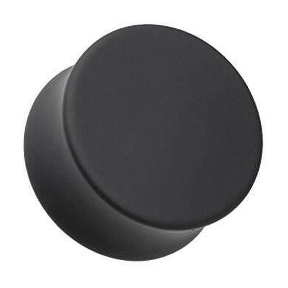 Soft Touch Silicone Coated Solid Double Flared Ear Gauge Plug Earrings ...