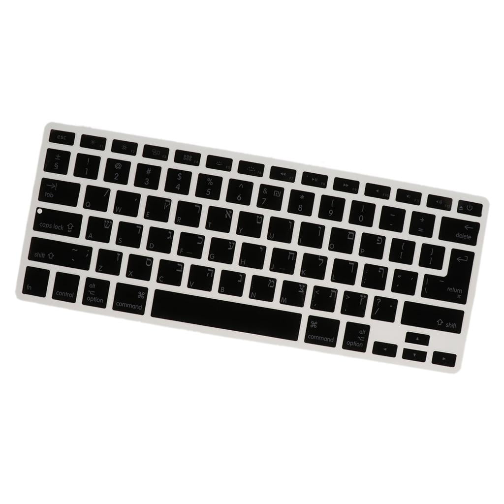 Soft-Touch Silicone Keyboard Protective Skin Hebrew English Keyboard ...
