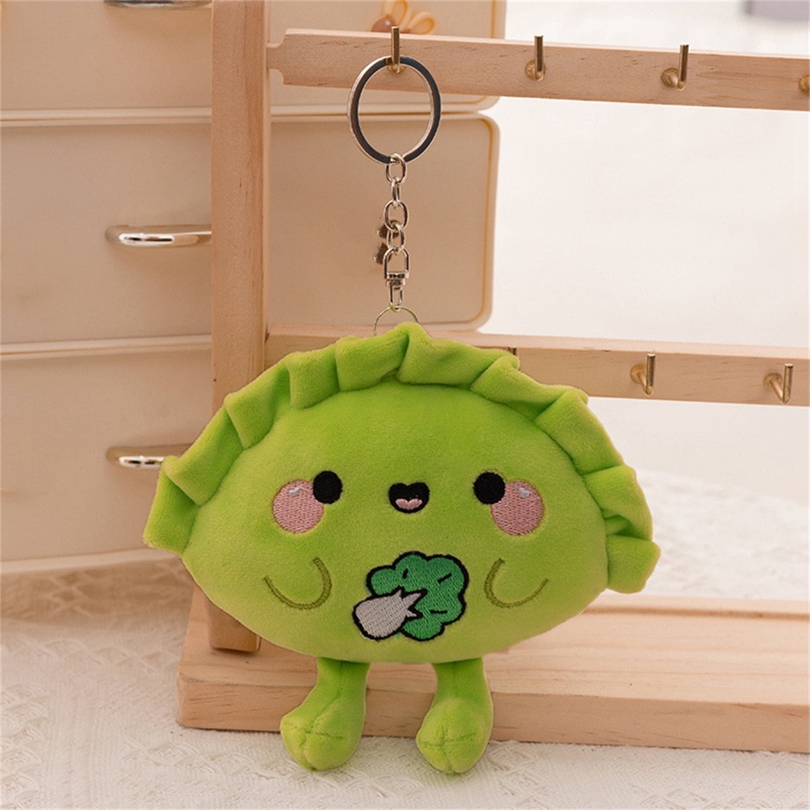 Soft Toy Dumpling Keychain Cute Stuffed Animal Handmade for Kids Adults ...
