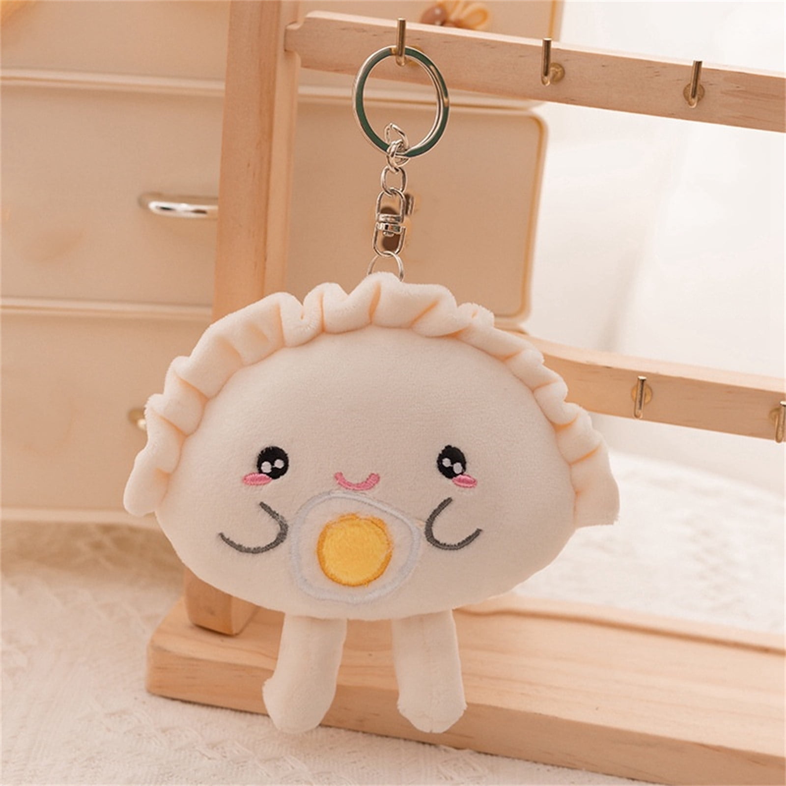 Soft Toy Dumpling Keychain Cute Stuffed Animal For Kids Adults Handmade ...