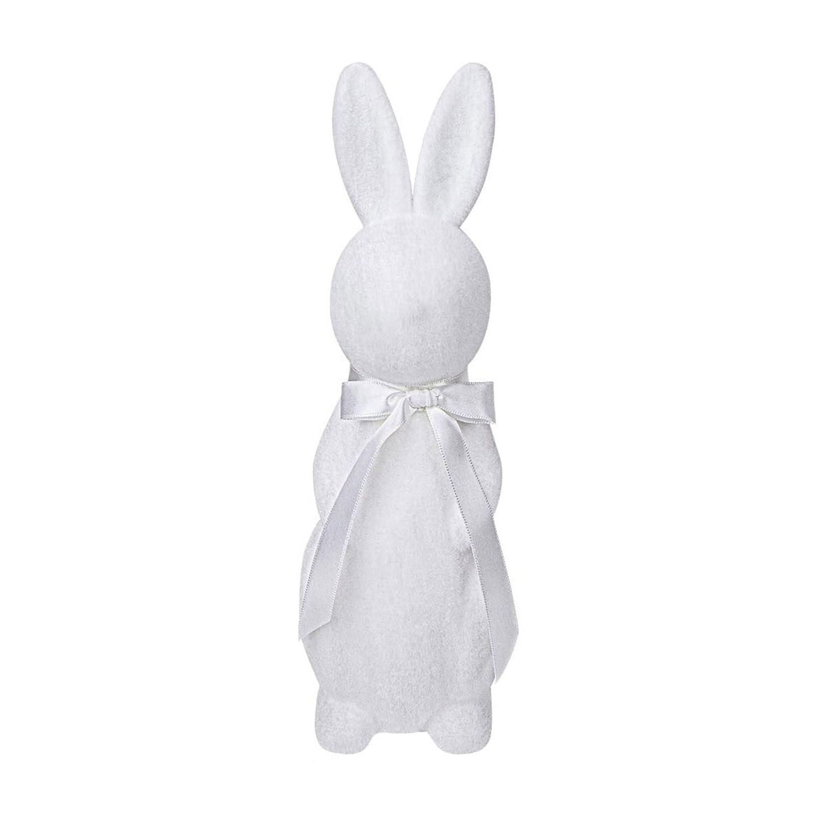 Soft Toy, Easter Flocking Ornaments Plush Bunny Spring Decoration Scene ...