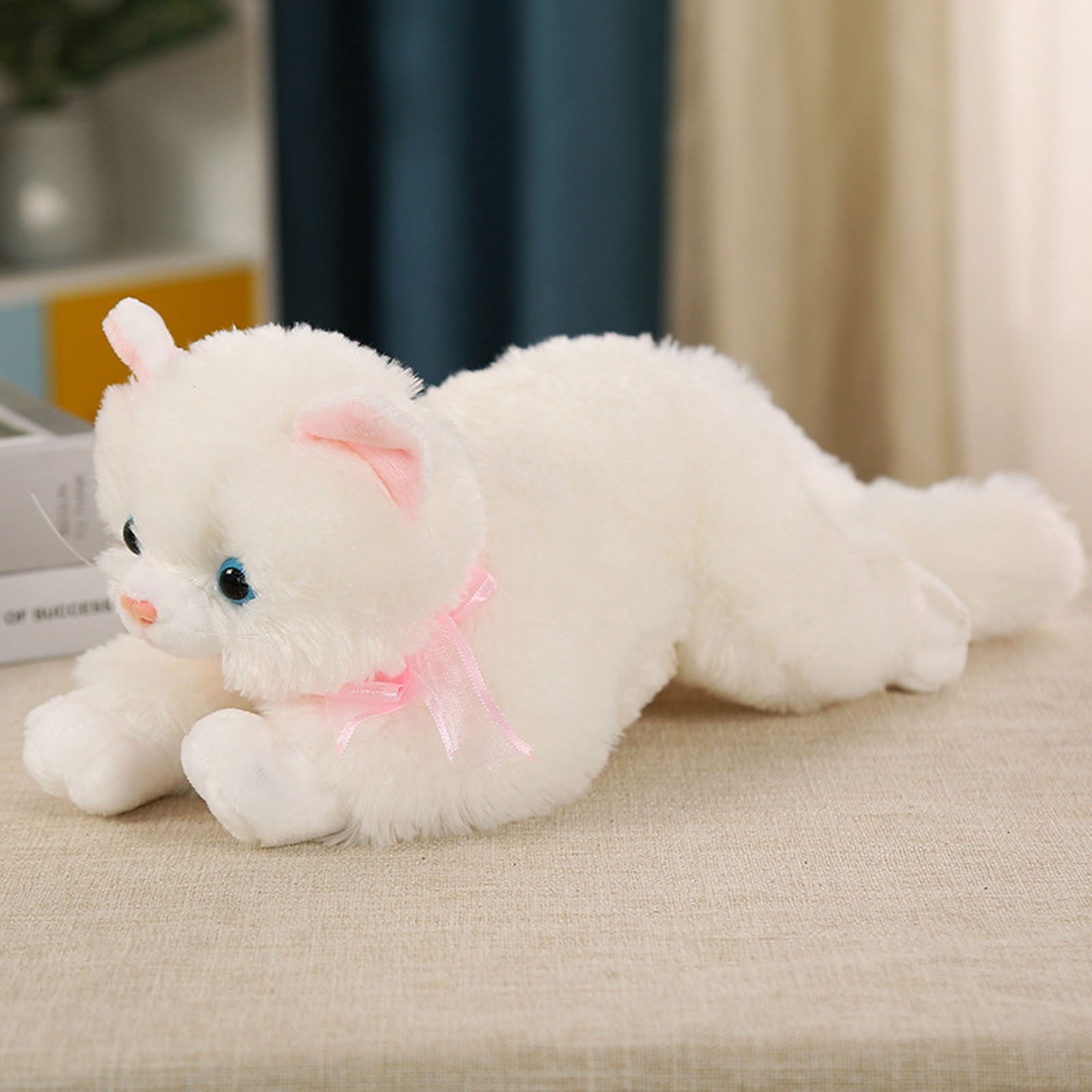 Soft Toy Realistic Meowing Cat Stuffed Animal Plushie for Kids for ...