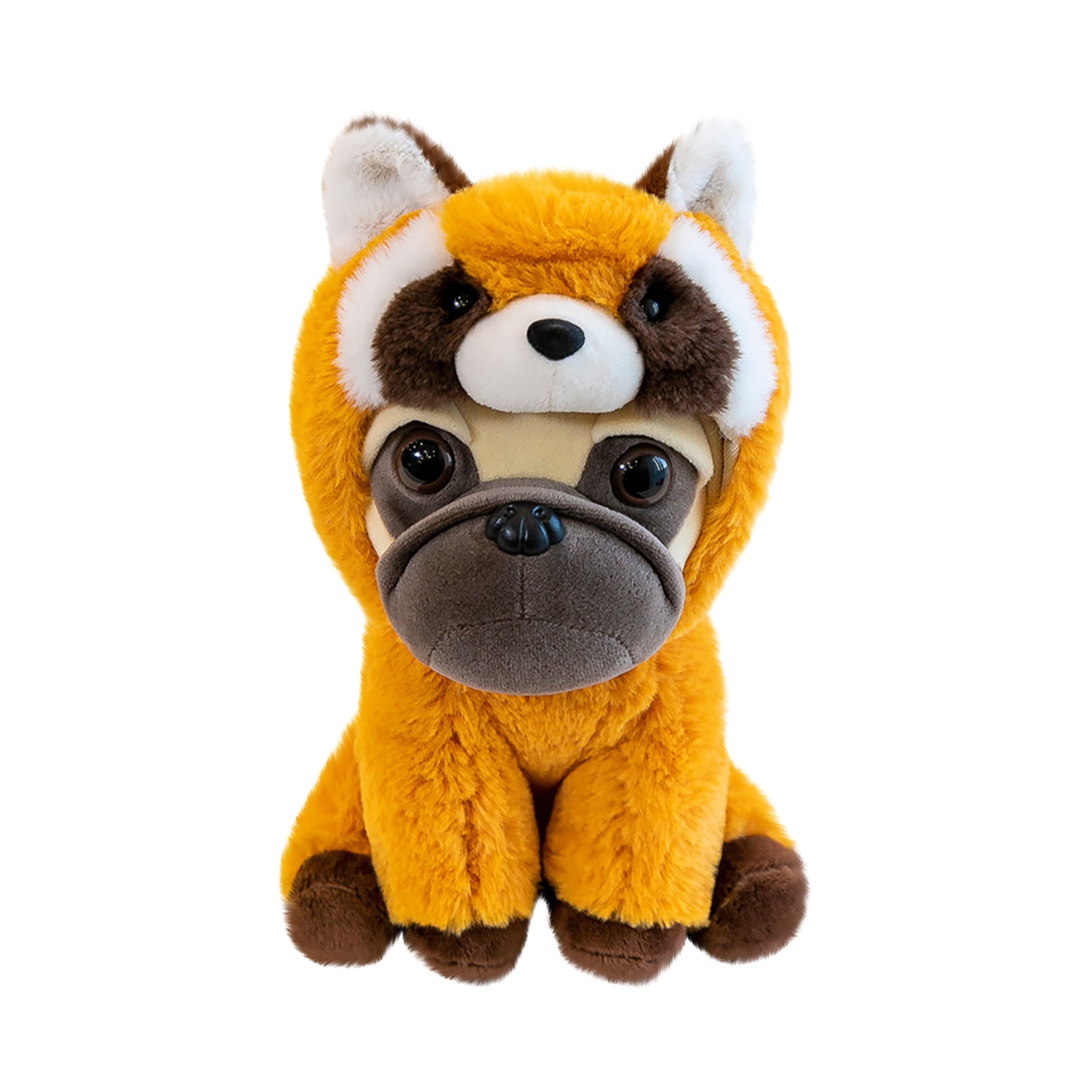 Soft Toy, Realistic Stuffed Animals Plush Toy Cute Pug Dog Convertible ...