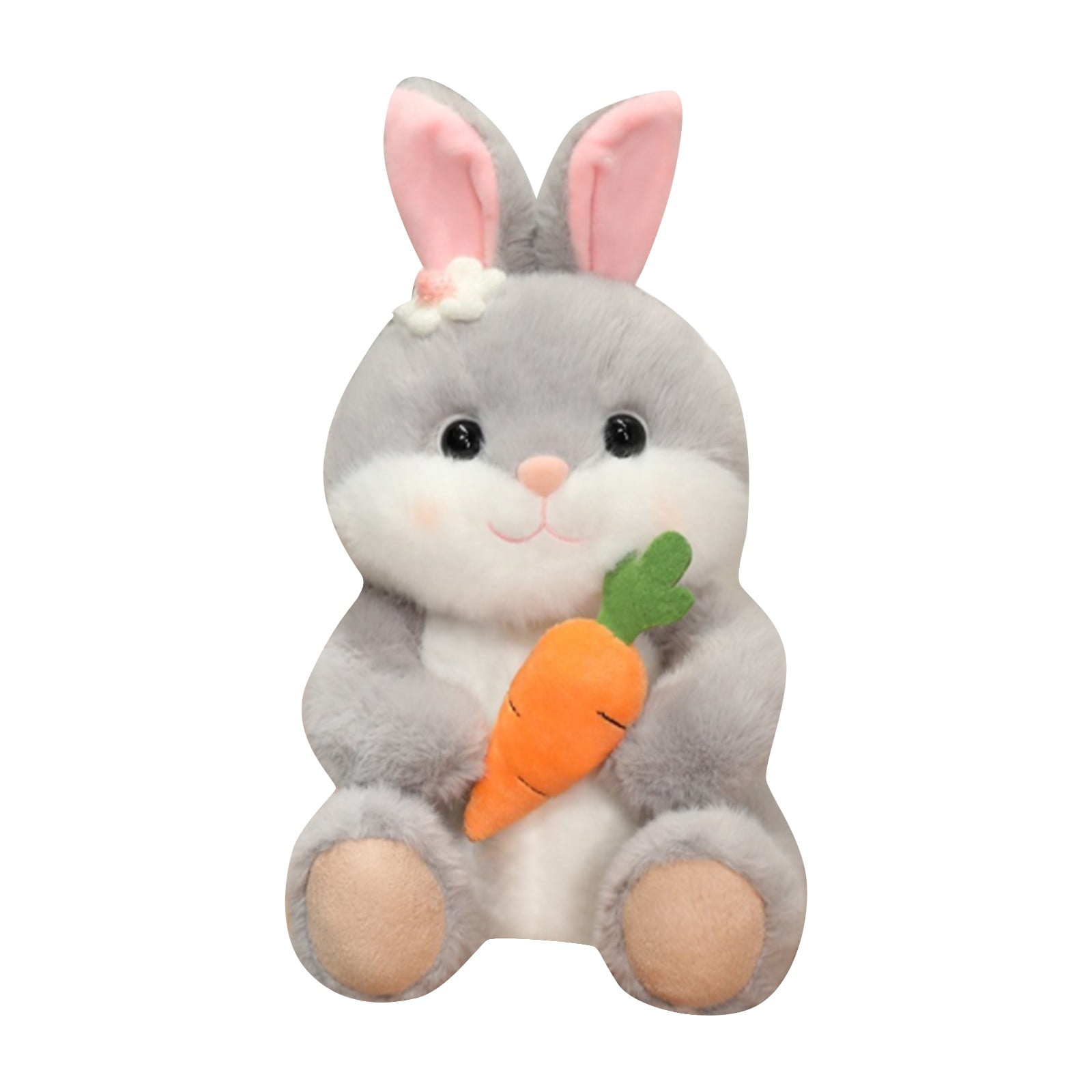 Soft Toy - Sitting Lop Eared Rabbit, Easter White Rabbit Stuffed Bunny ...
