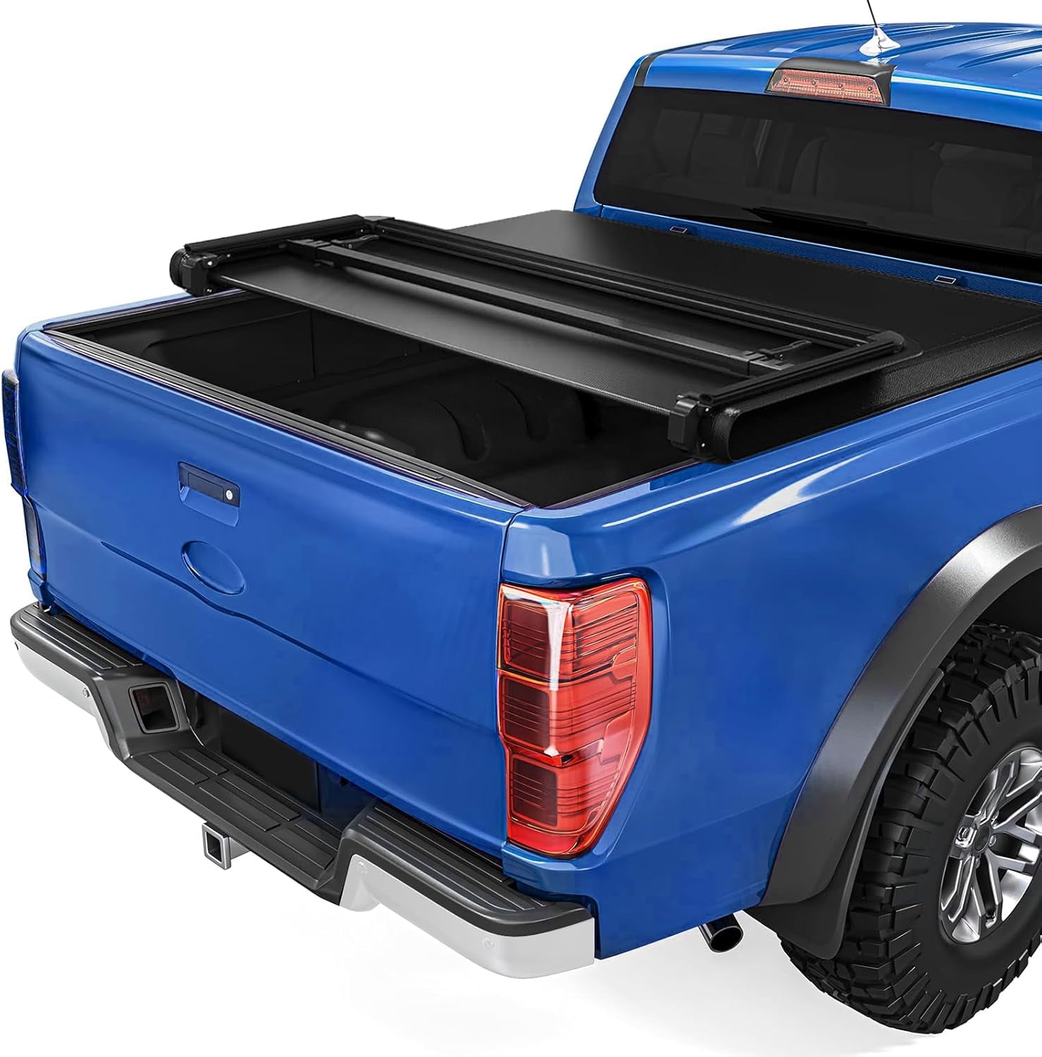 Soft Tri-Fold Truck Bed Tonneau Cover Compatible with 2016-2023 Toyota ...