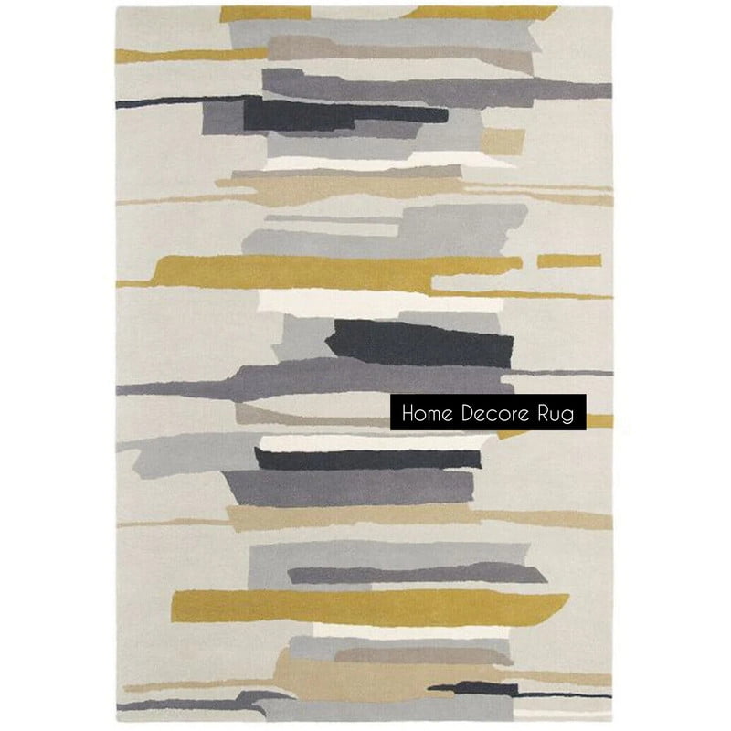 Soft Tufted Rug with Painterly Abstract Pattern Rugs– Contemporary Home ...