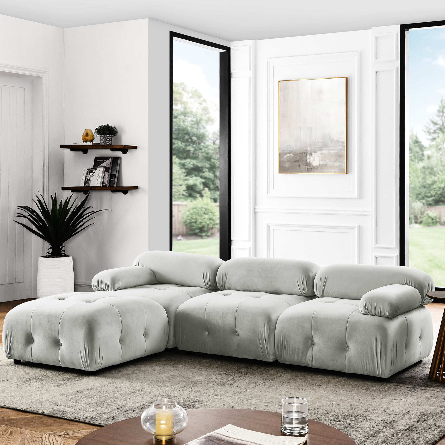 Soft Velvet - High - Capacity Seating - Home Living - Comfortable ...