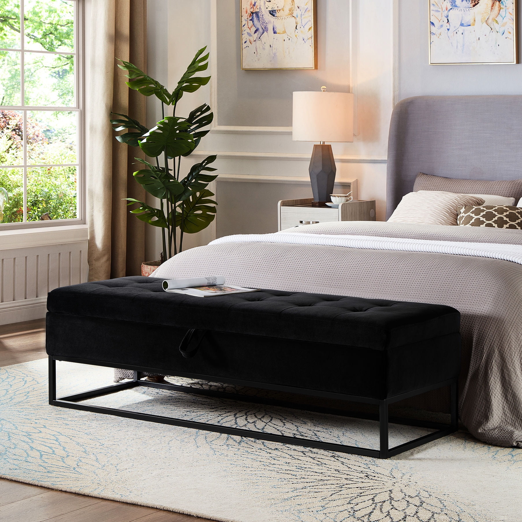 Soft Velvet + Large Storage Space - Bedroom, Living Room, Hallway ...